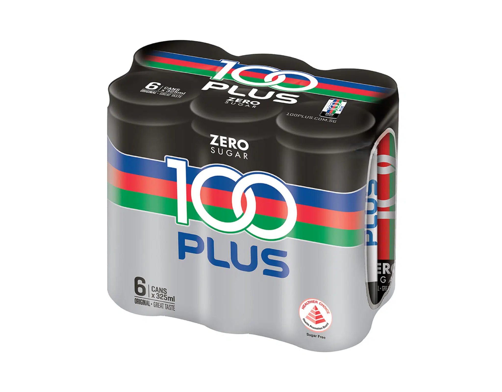 100 Plus Zero, 6 x 325 ml - Sugar-Free Refreshment