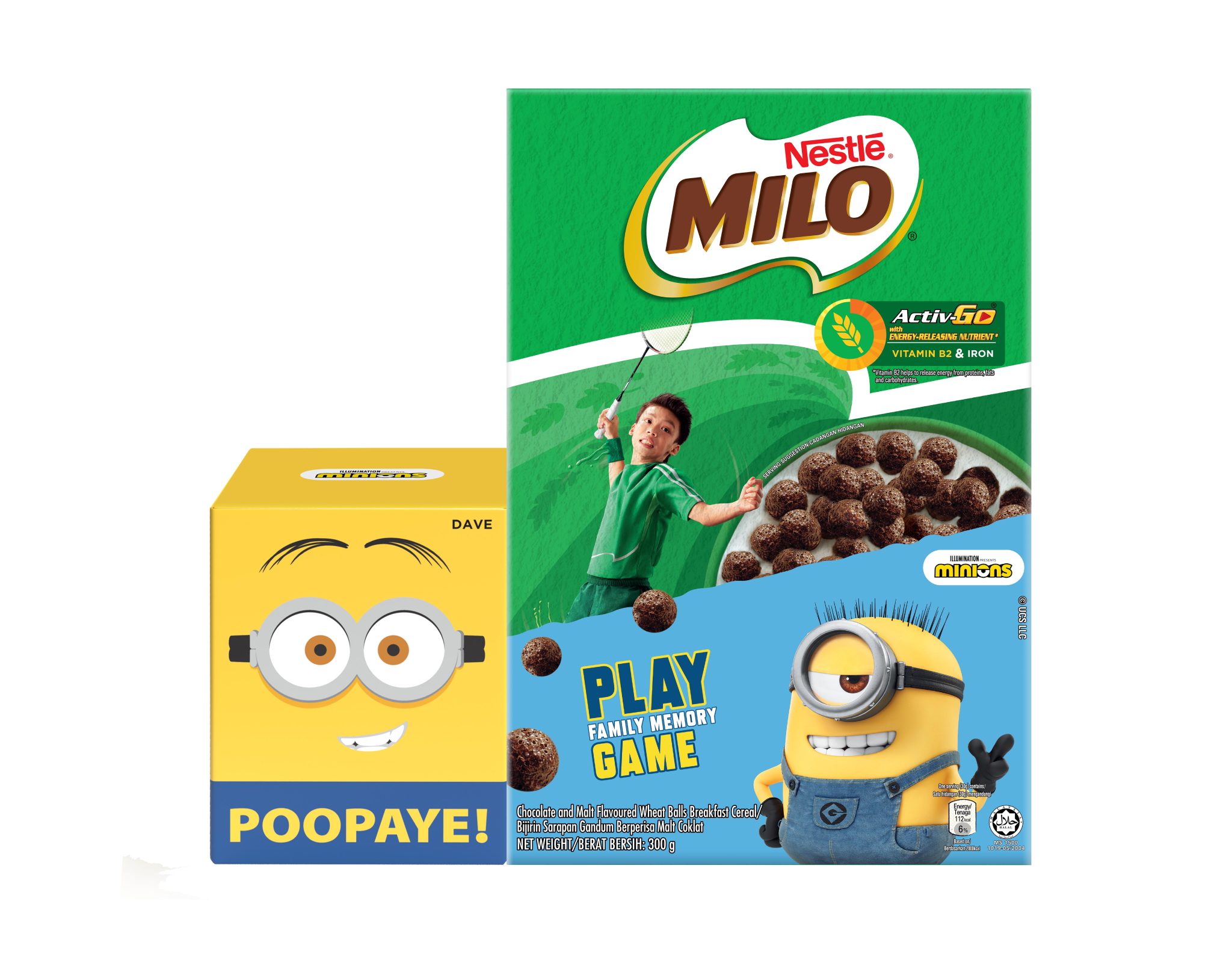 Nestle Milo Cereal Twin Pack FOC Minion | myaeon2go