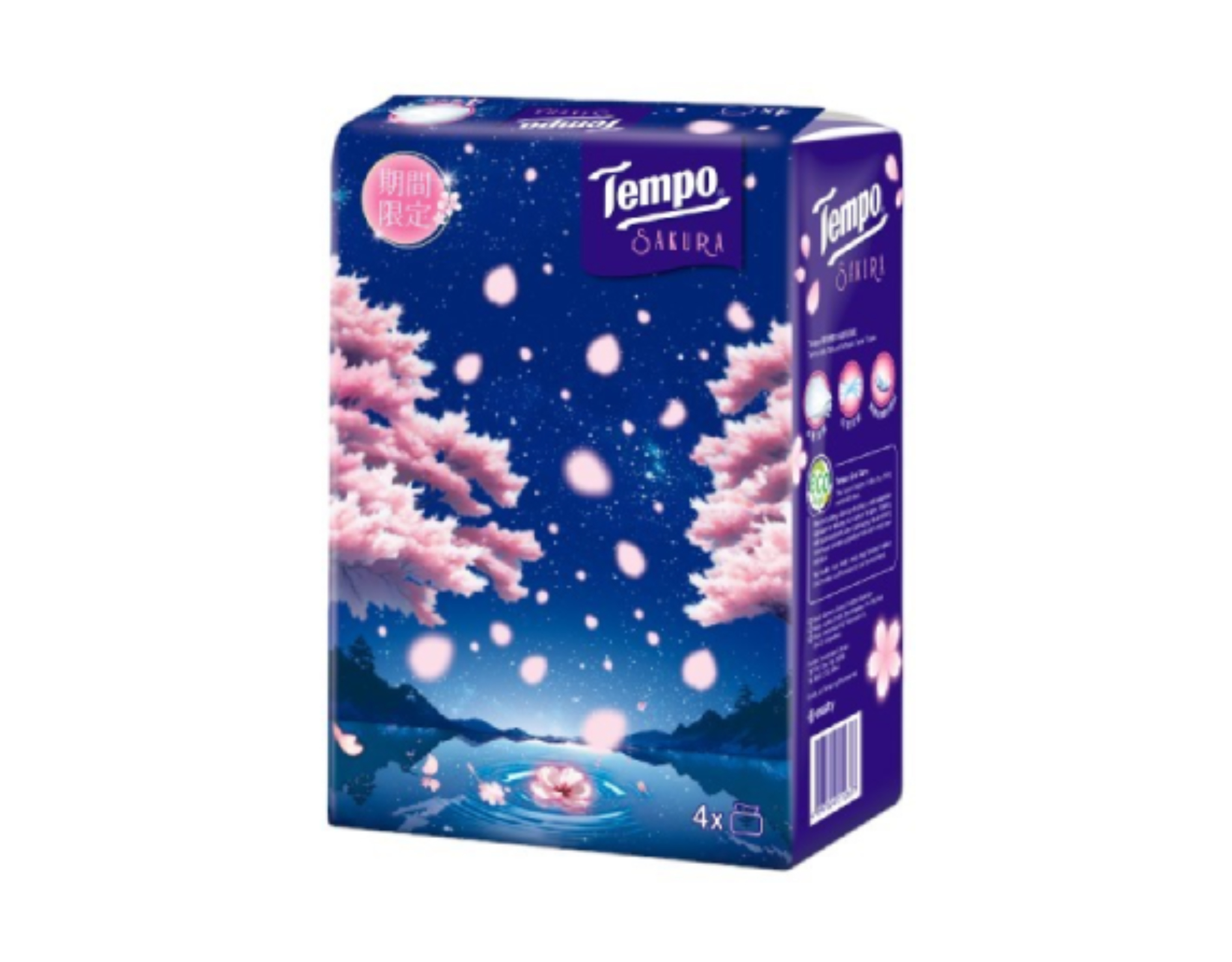Tempo Soft Pack Facial Tissue Sakura 4Ply | myaeon2go