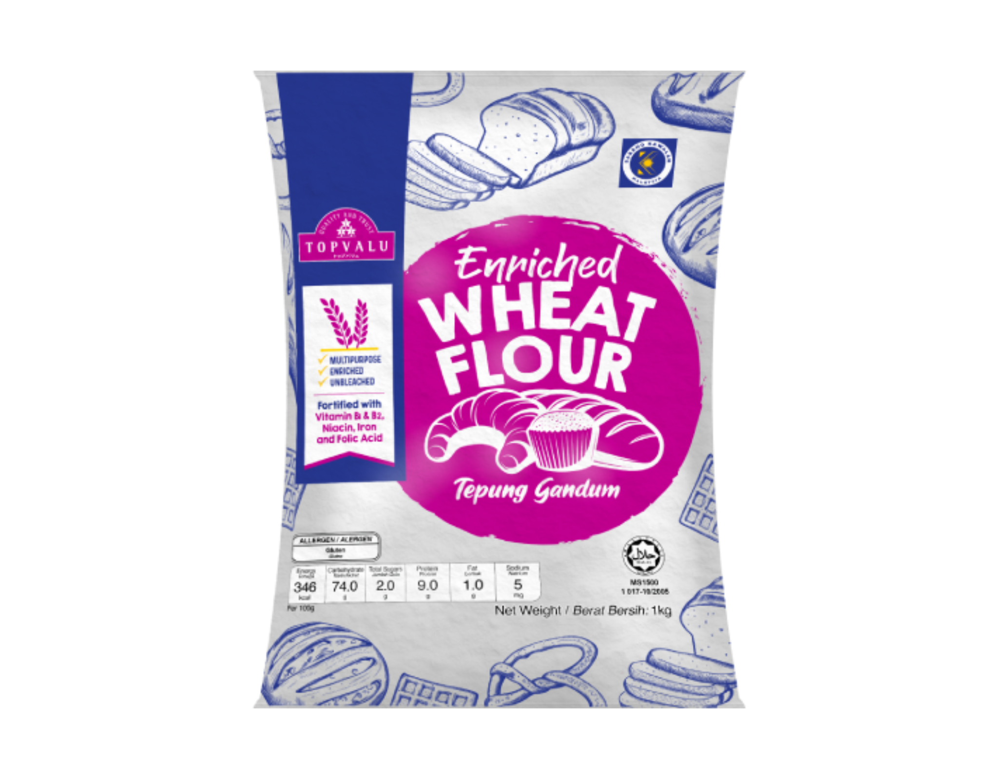 TOPVALU Enriched Flour | myaeon2go