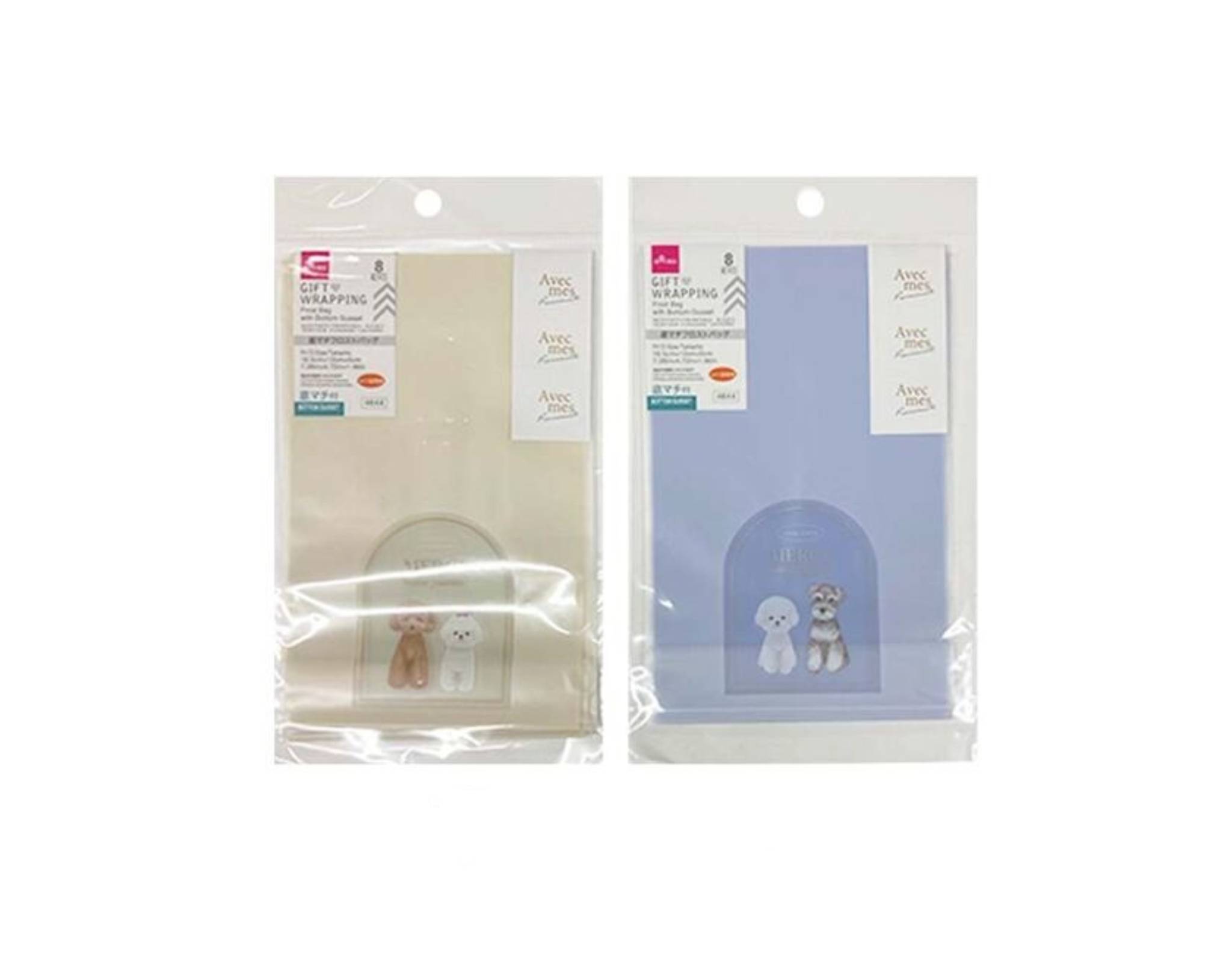 Daiso [SELECTED RANDOMLY] Frosted Bag With Bottom Gusset (Dog) | myaeon2go