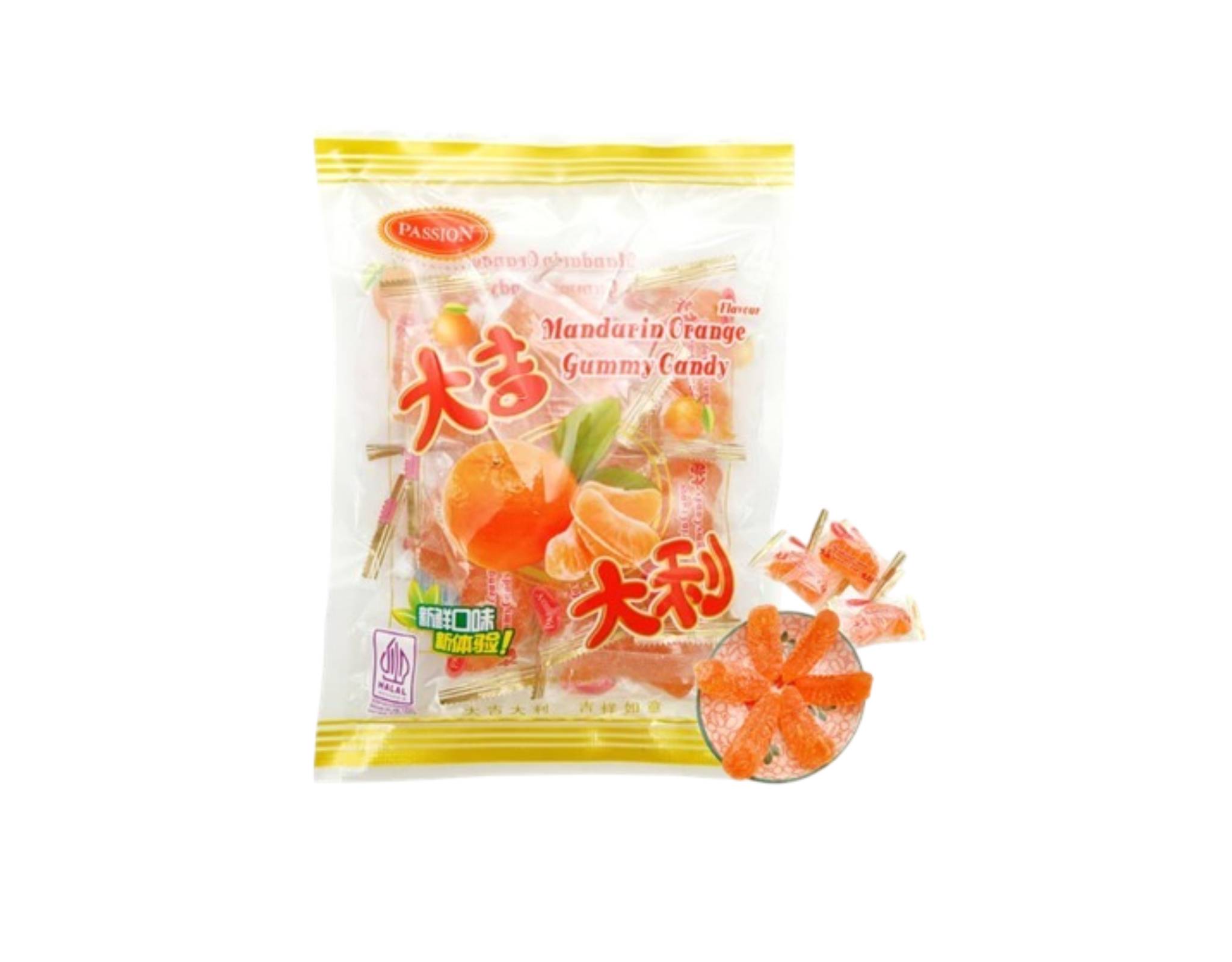Hsu Fu Chi Orange Gummy Candy (Orange Slice Shape) | myaeon2go
