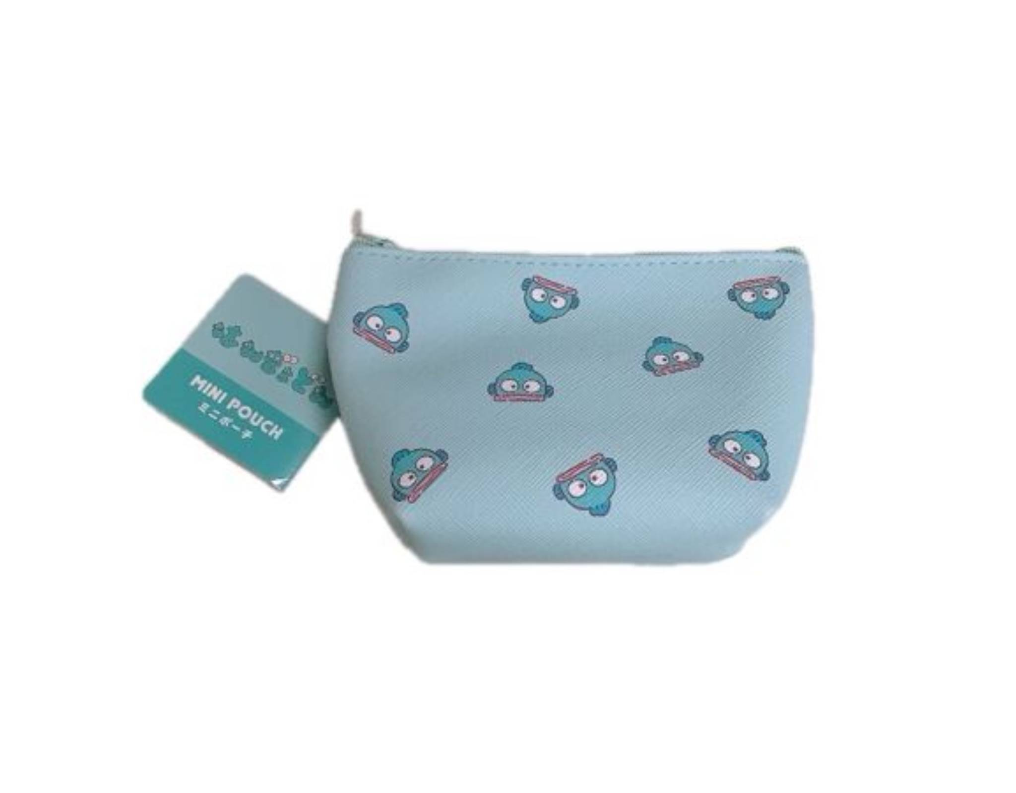 Daiso Sanrio Mini Pouch Boat Shape Hangyodon Lettering | myaeon2go