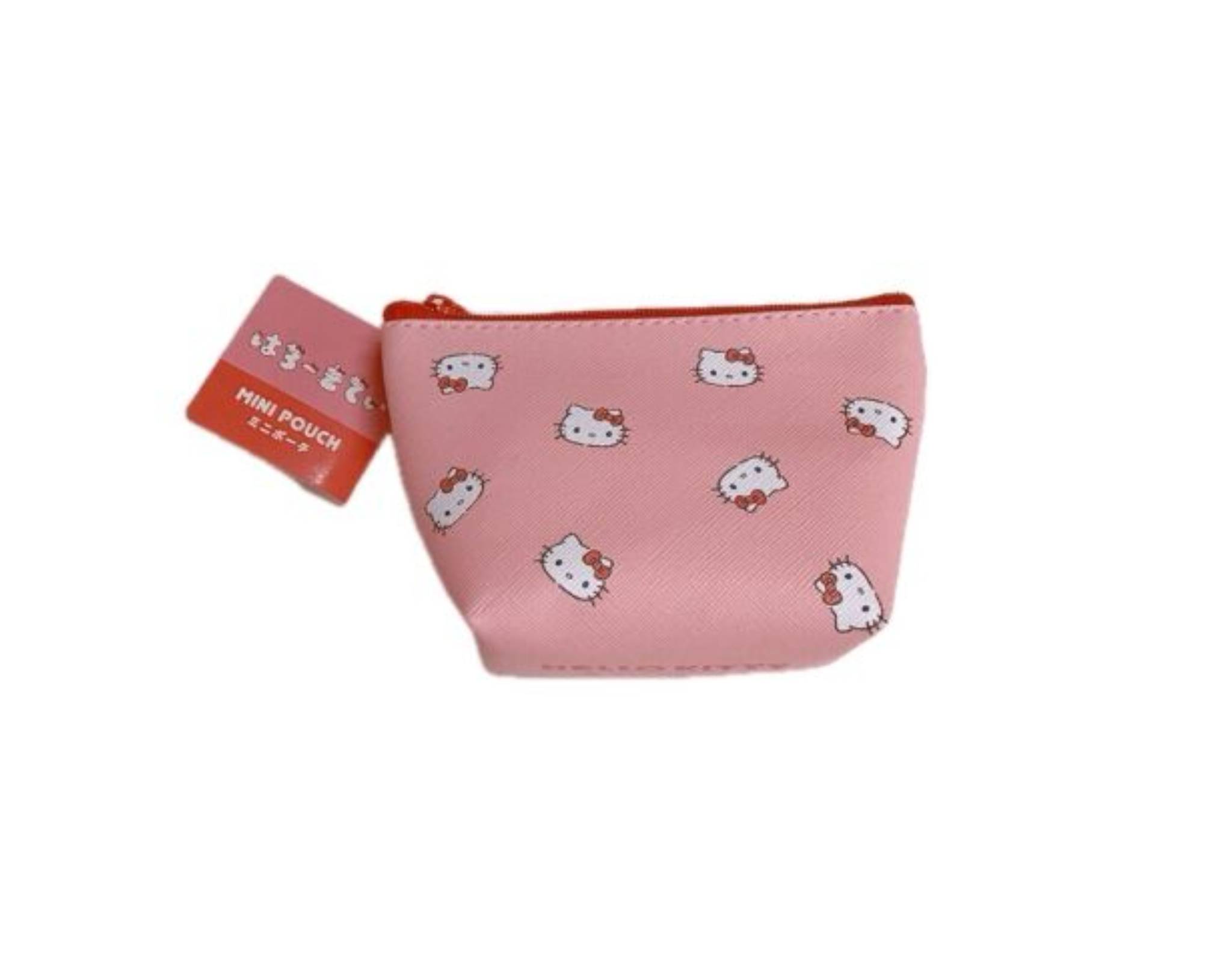 Daiso Sanrio Mini Pouch Boat Shape Kitty Lettering | myaeon2go