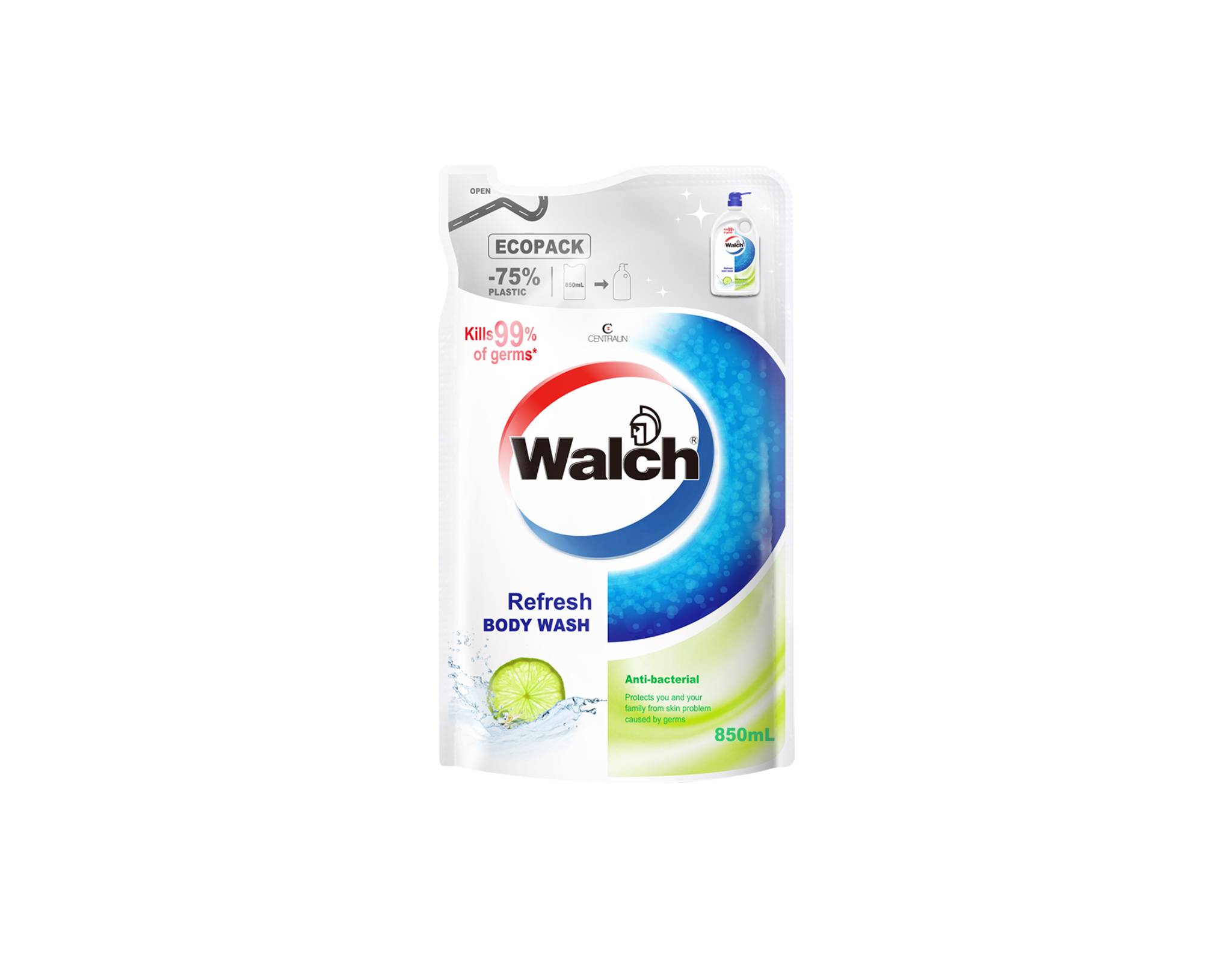 Walch Antibacterial Body Wash Refresh Refill | myaeon2go