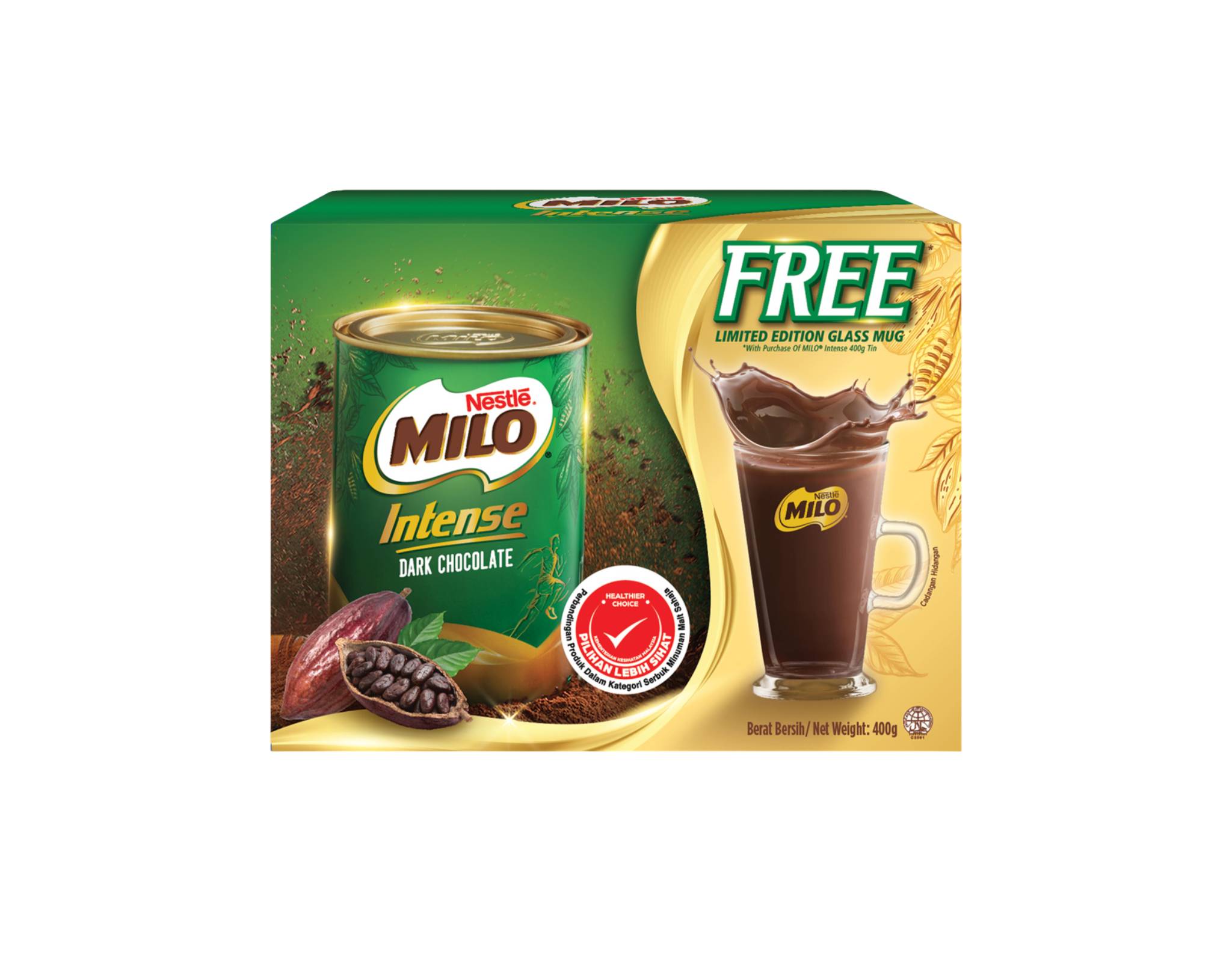 Milo Intense Dark Chocolate Tin FOC Mug | myaeon2go