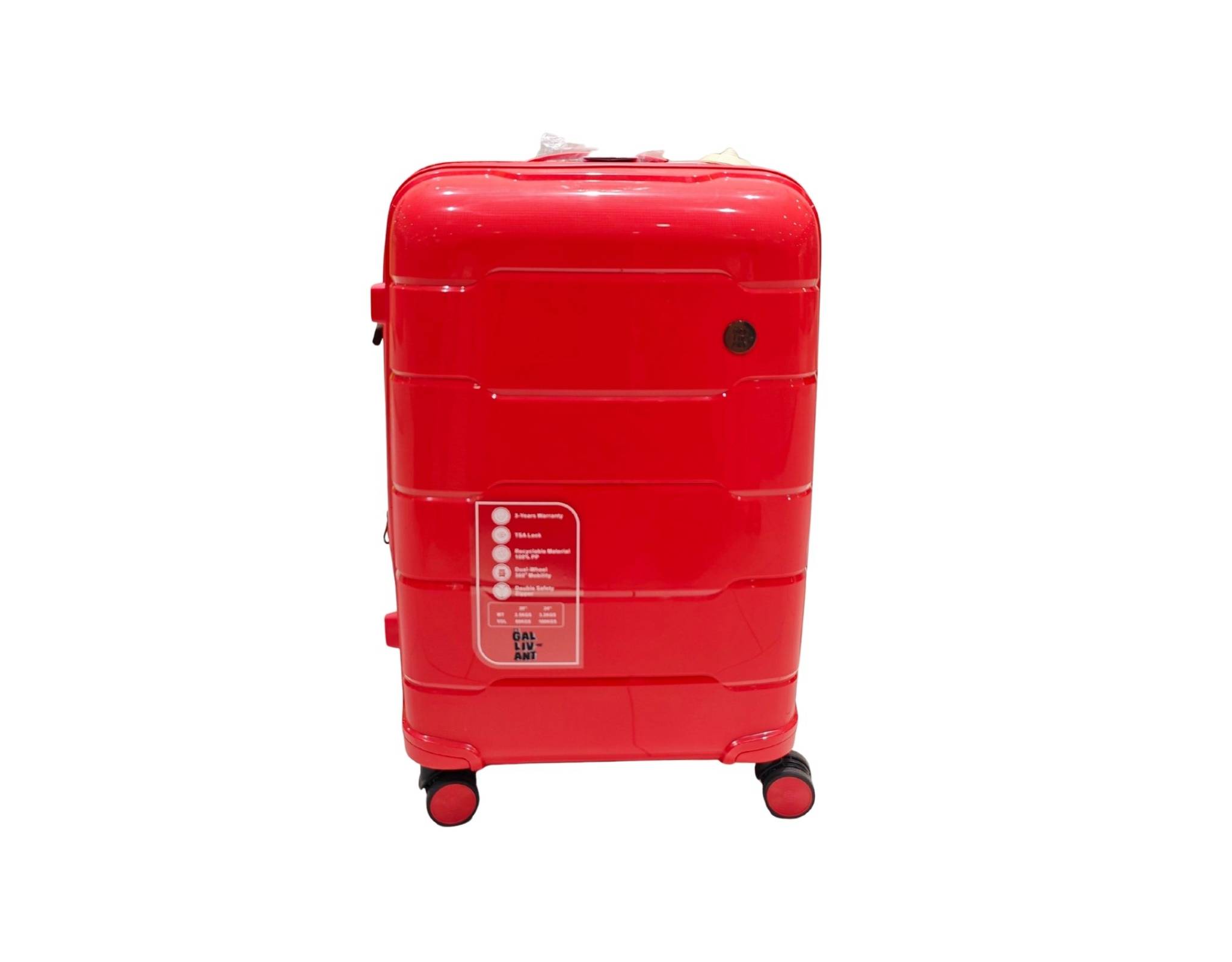 Gallivant PP Luggage 20" Red | myaeon2go