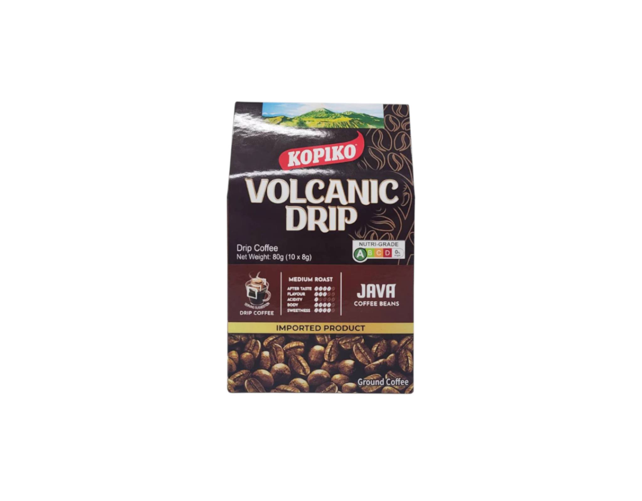 Kopiko Volcanic Drip Java Coffee Beans | myaeon2go