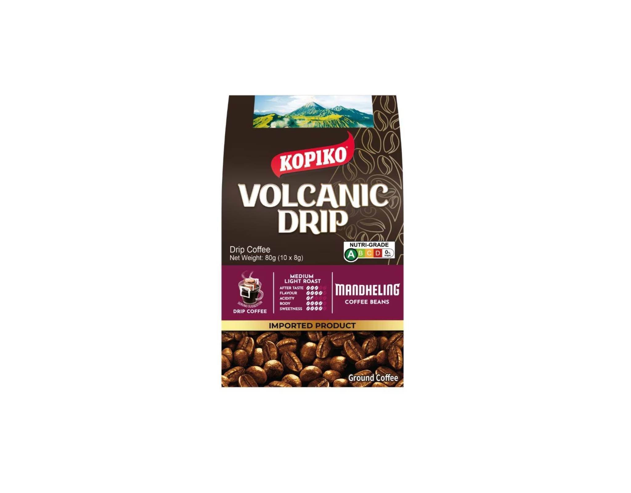 Kopiko Volcanic Drip Mandheling Coffee Beans | myaeon2go