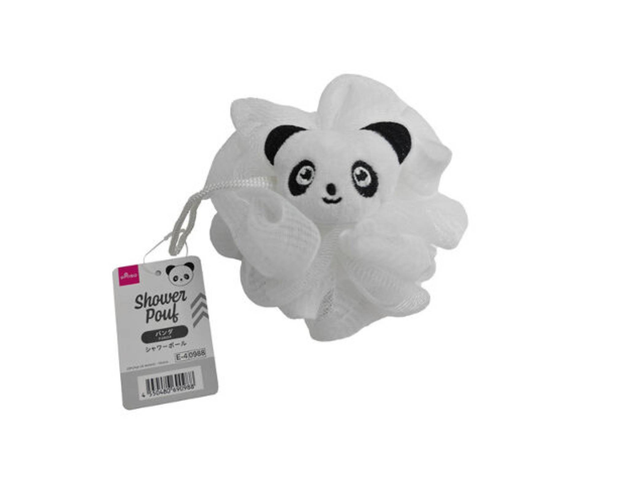 Daiso Shower Pouf Panda | myaeon2go