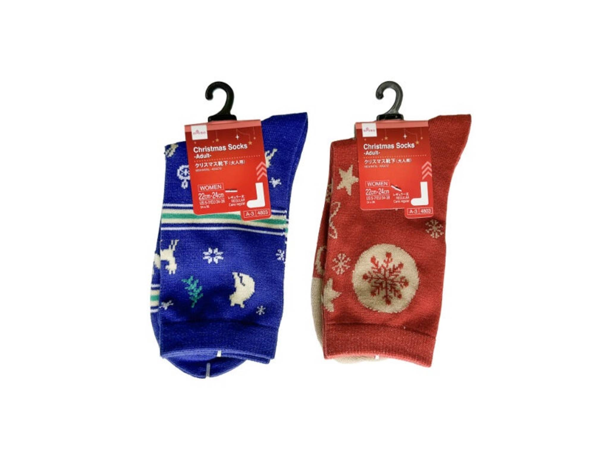 Daiso [SELECTED RANDOMLY] Christmas Socks Adult | myaeon2go