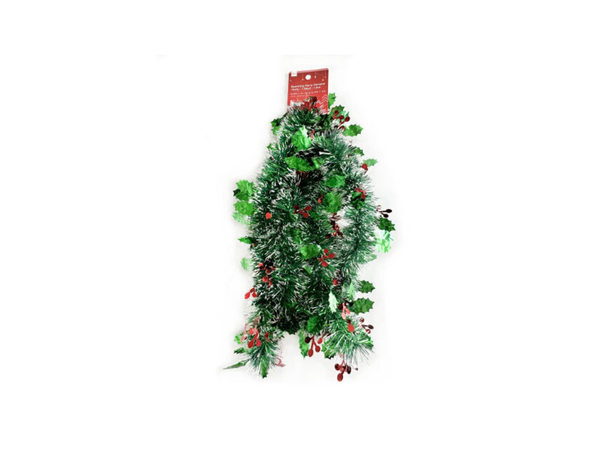 Daiso Christmas Sparkling Party Garland Holly | myaeon2go