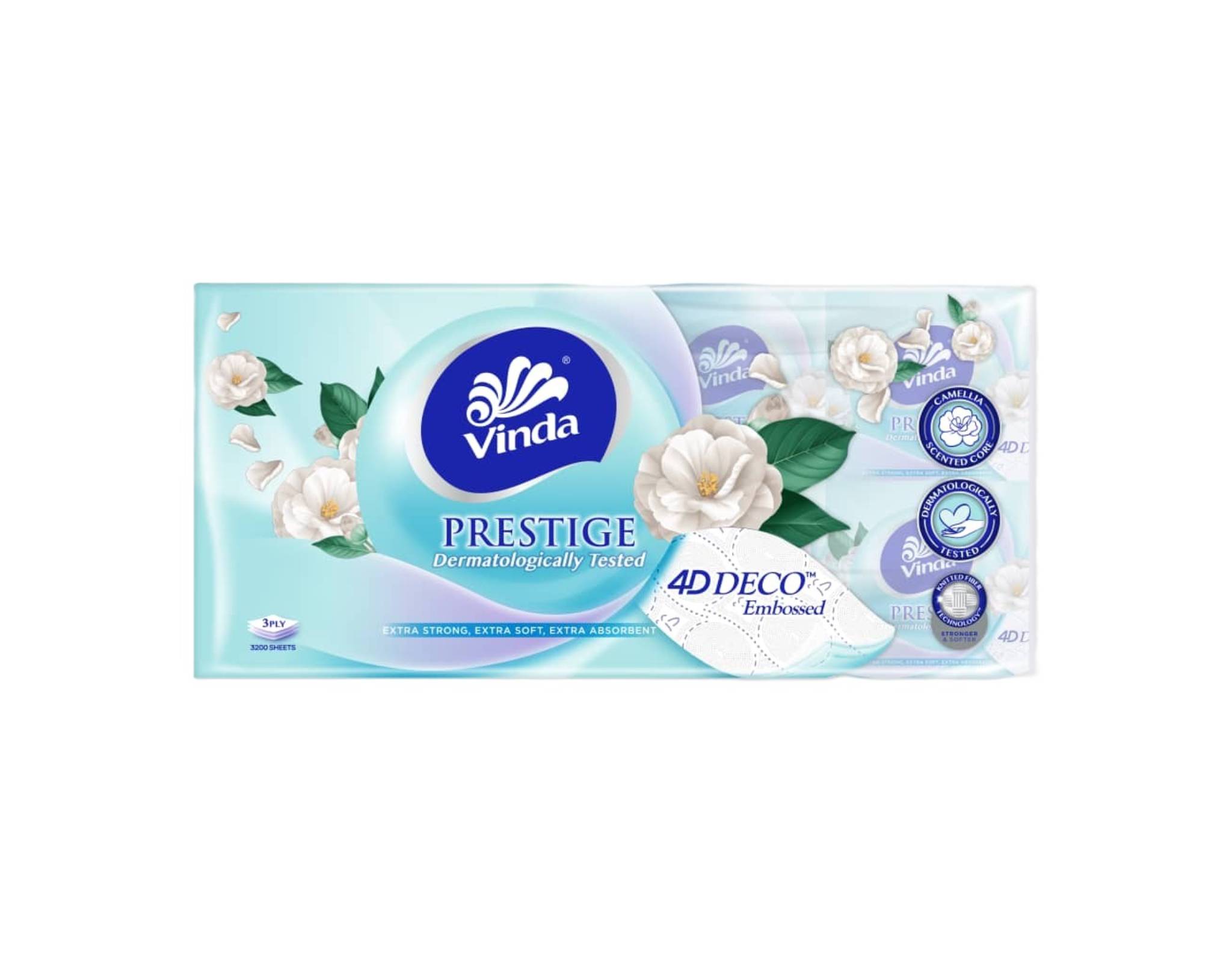 Vinda Prestige 4D Toilet Paper Camelia Scented 3‑Ply 16 Rolls | myAEON2go