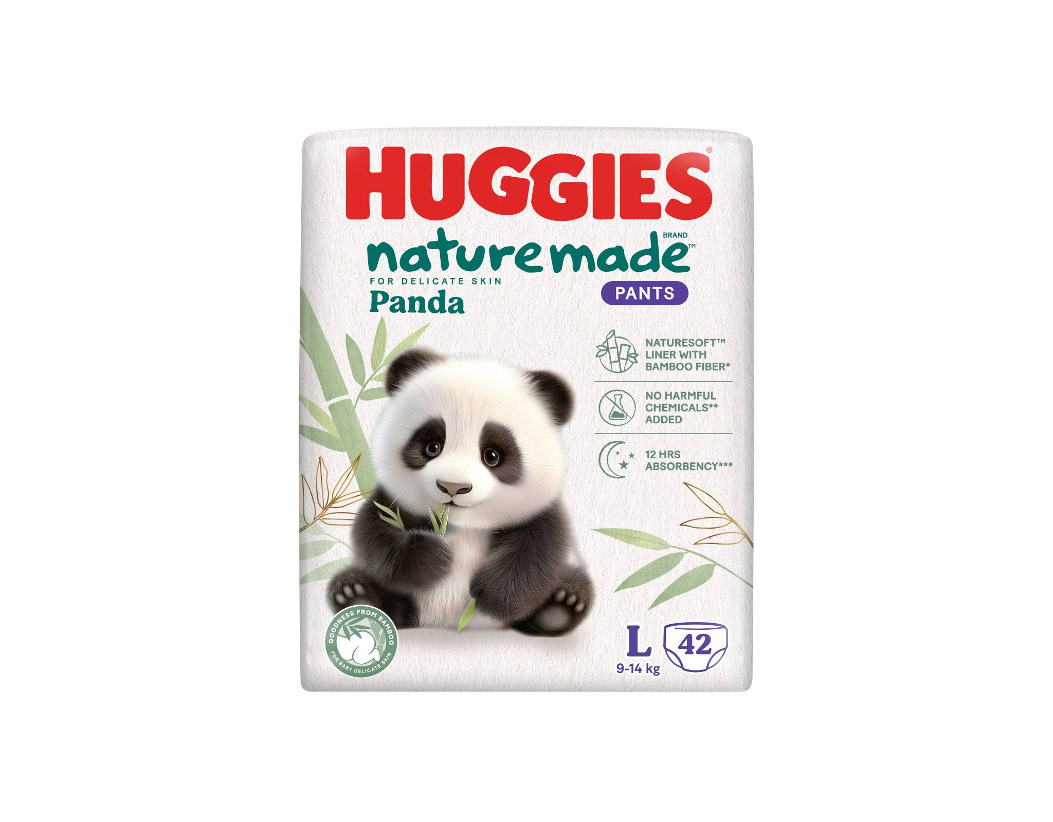 Huggies Naturemade Panda Pants L42 | myaeon2go
