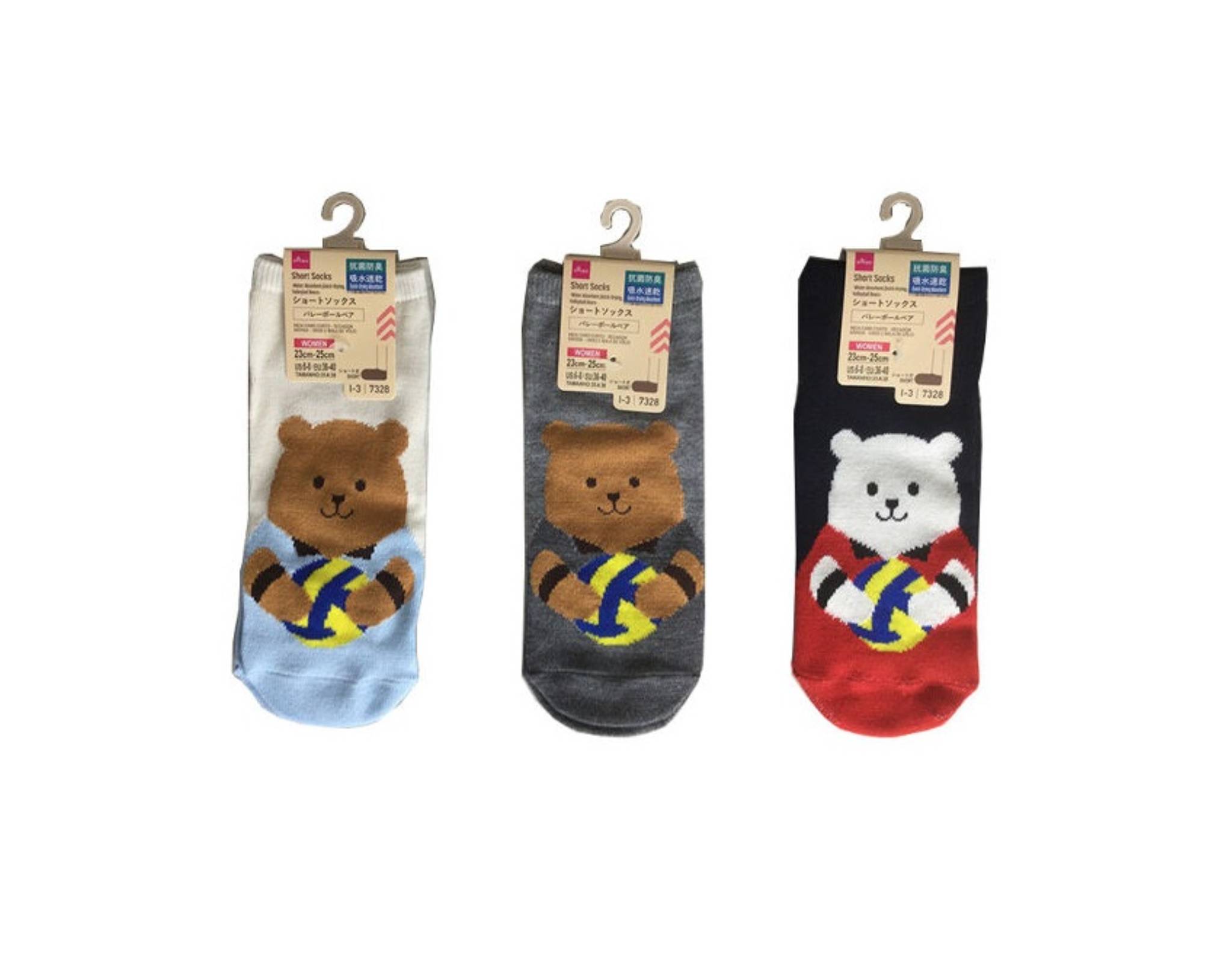 Daiso [SELECTED RANDOMLY] Short Socks Quick-Drying Volleyball | myaeon2go