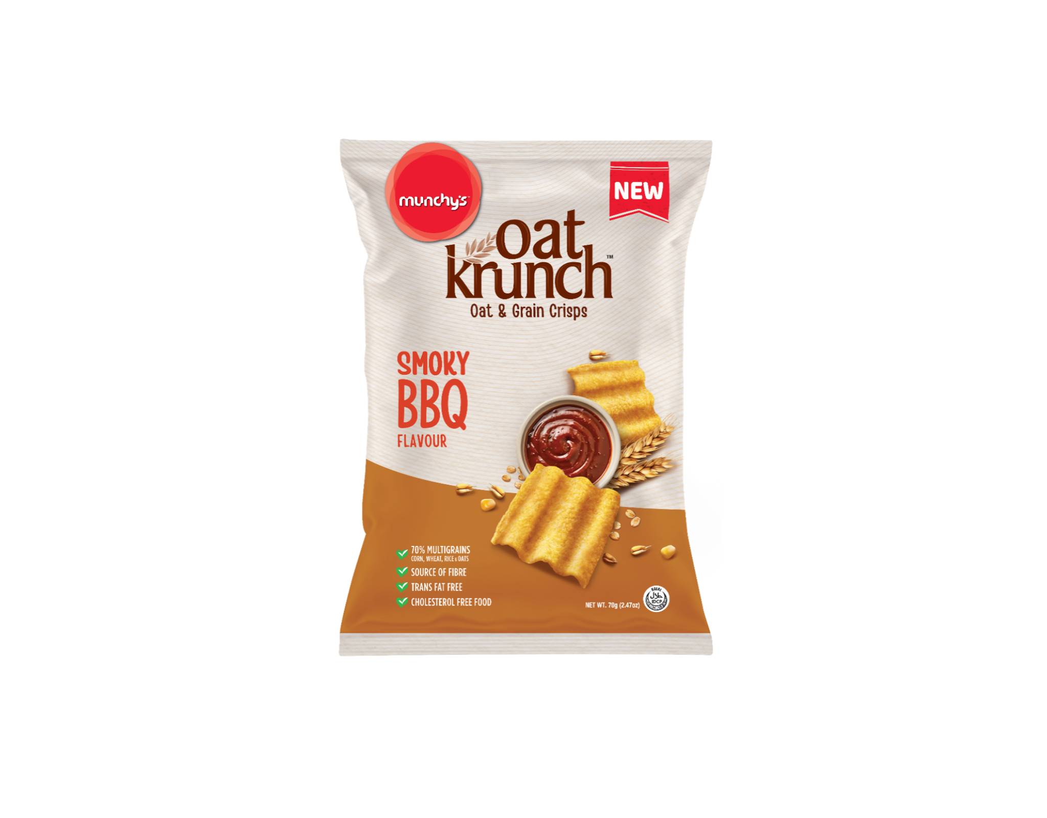 Oat Krunch Oat & Grain Crisps Smoky BBQ | myaeon2go