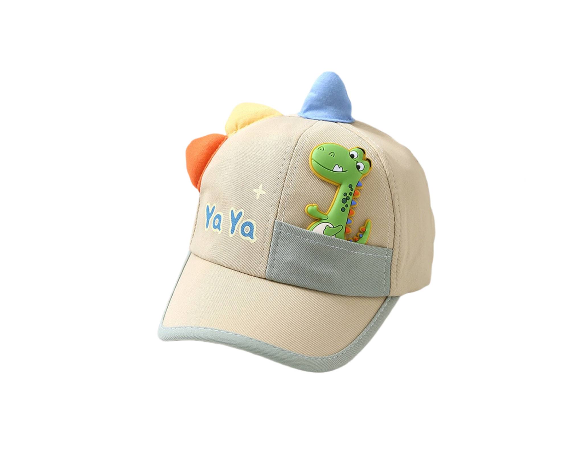 Witchery Dino Yaya Kids Cap 3D Khaki | myaeon2go