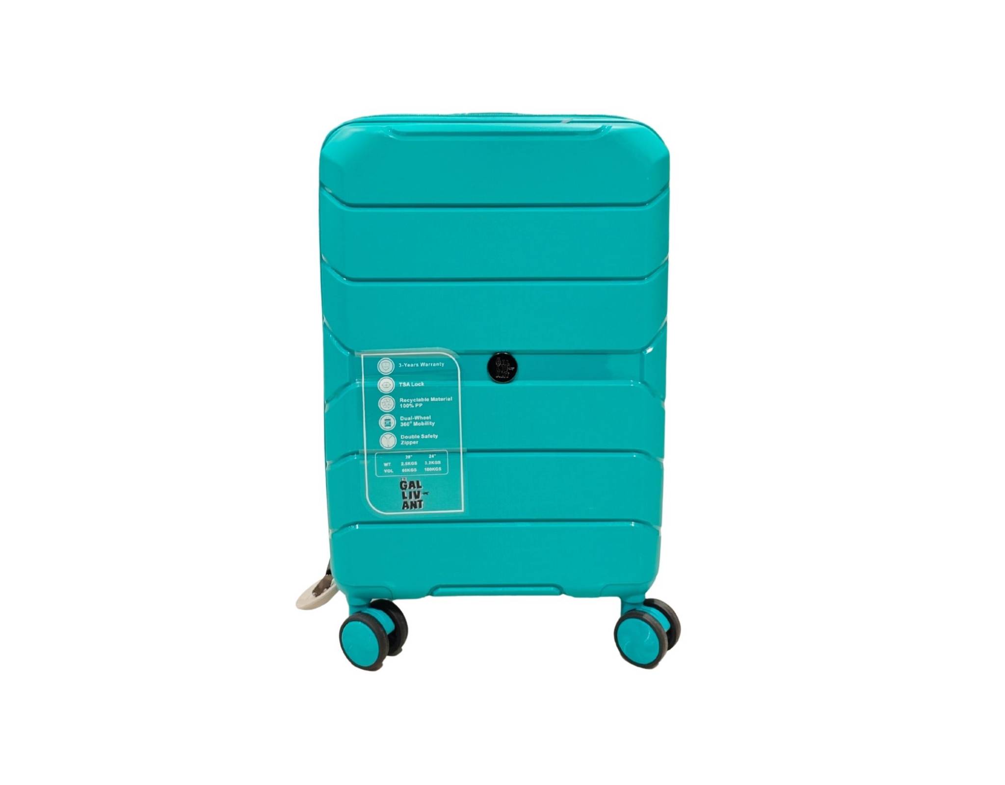 Gallivant PP Luggage 20" Tiffany Green | myaeon2go