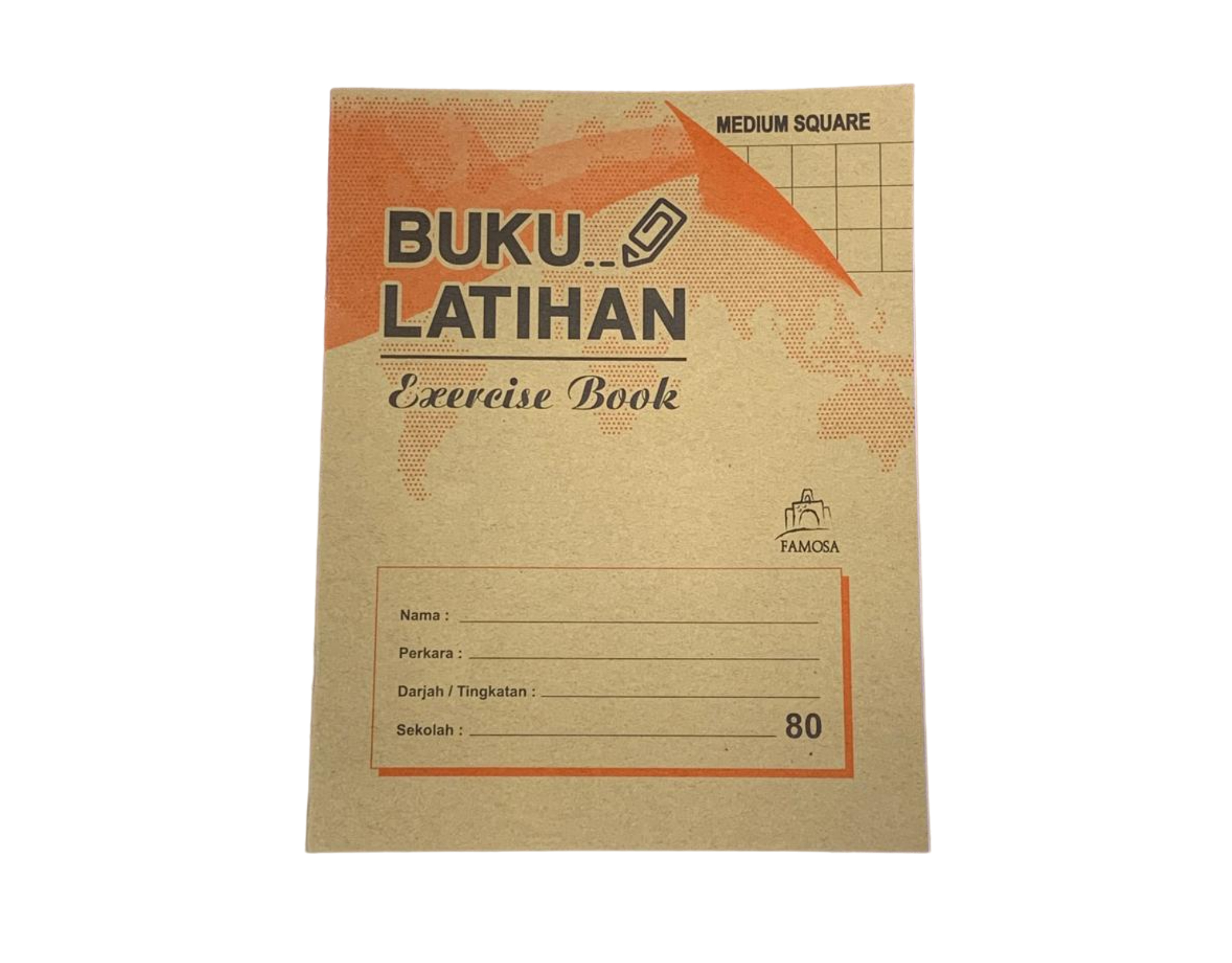 Famosa Medium Square Exercise Book 80 Pages | myaeon2go