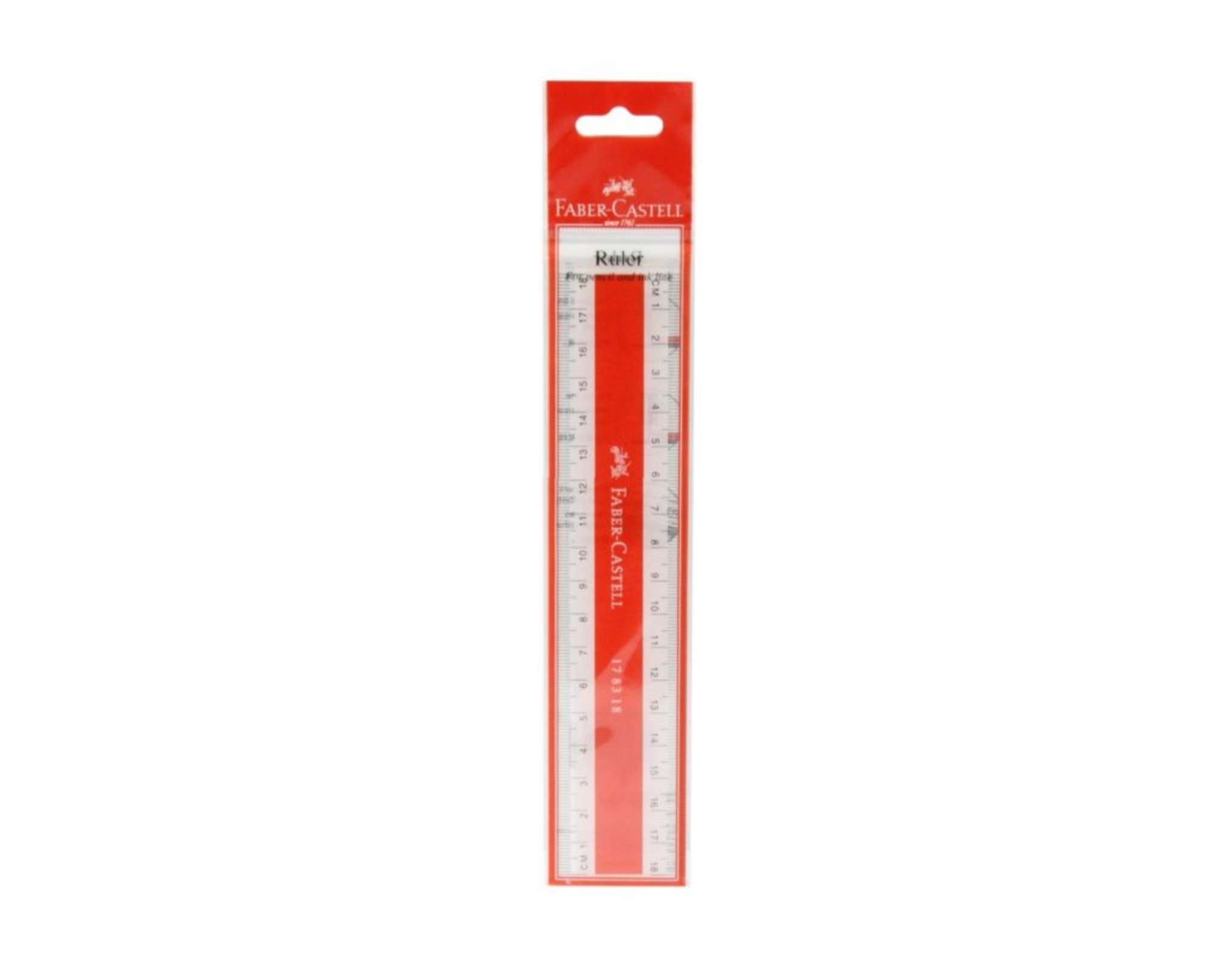 Faber-Castell Plastic Ruler 18cm | myaeon2go