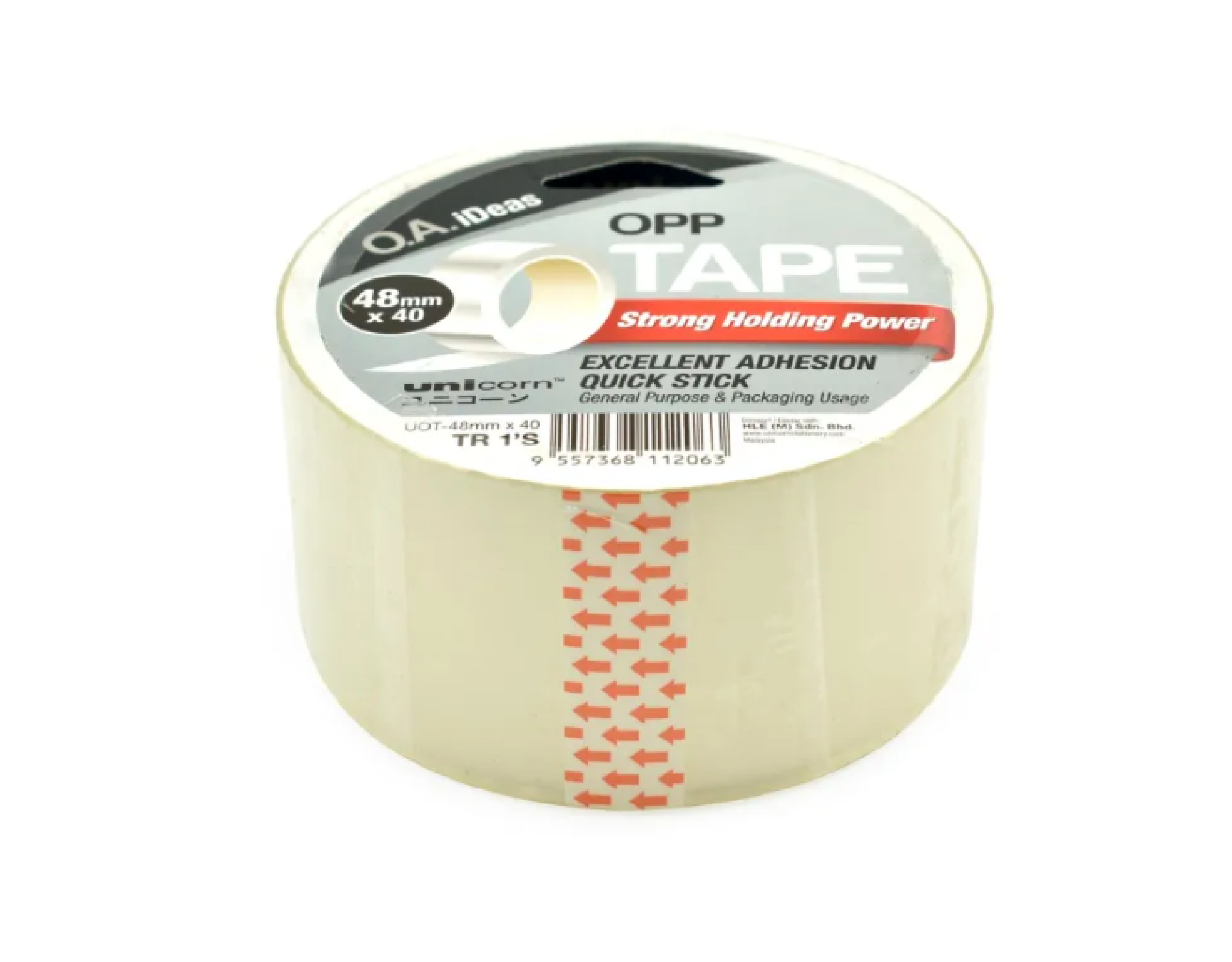 Unicorn OPP Tape Strong Holding Power Transparent (UOT-48MMX40) | myaeon2go