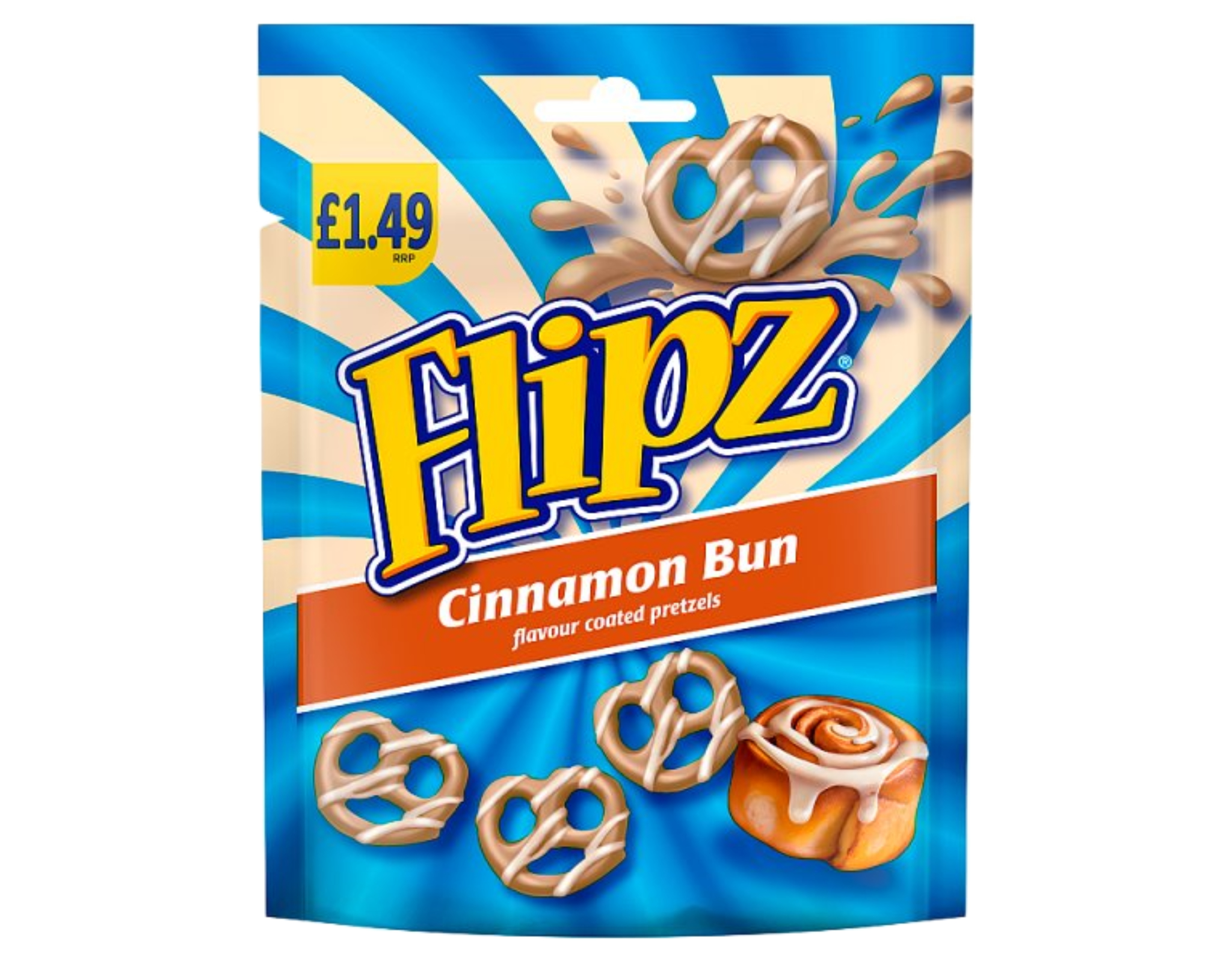 Flipz Cinnamon Bun Flv Coated Pretzel Snacks | myaeon2go