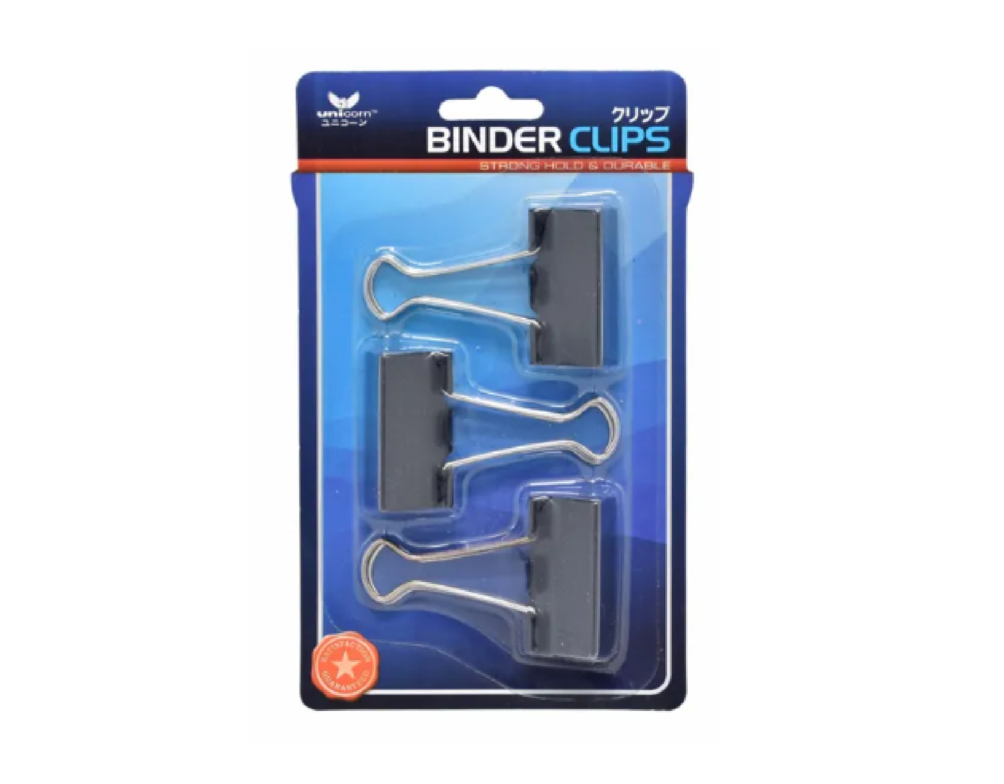 Unicorn Binder Clip 41mm Black (UBC-41BK) | myaeon2go