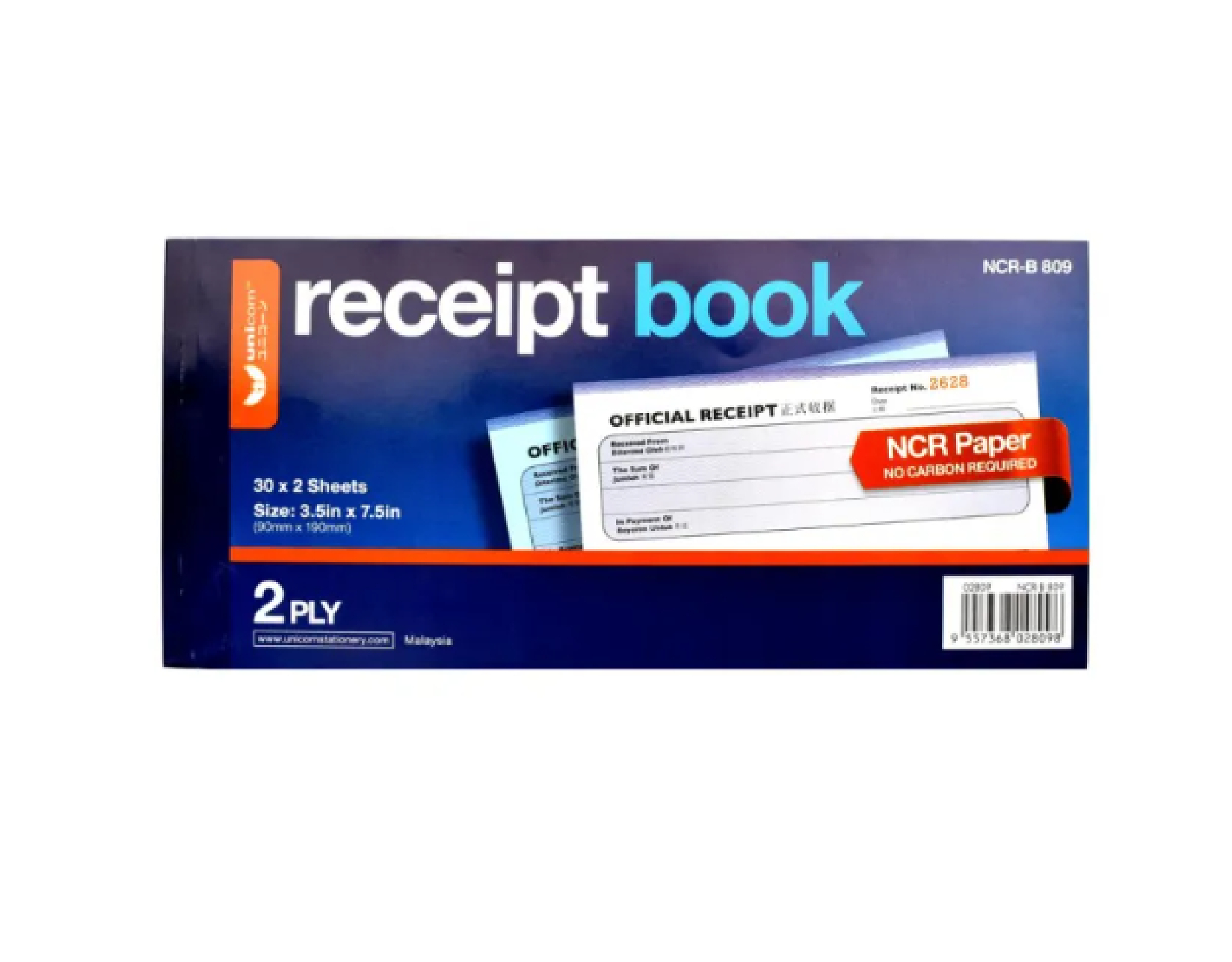 Unicorn Receipt Book 2PLY | myaeon2go