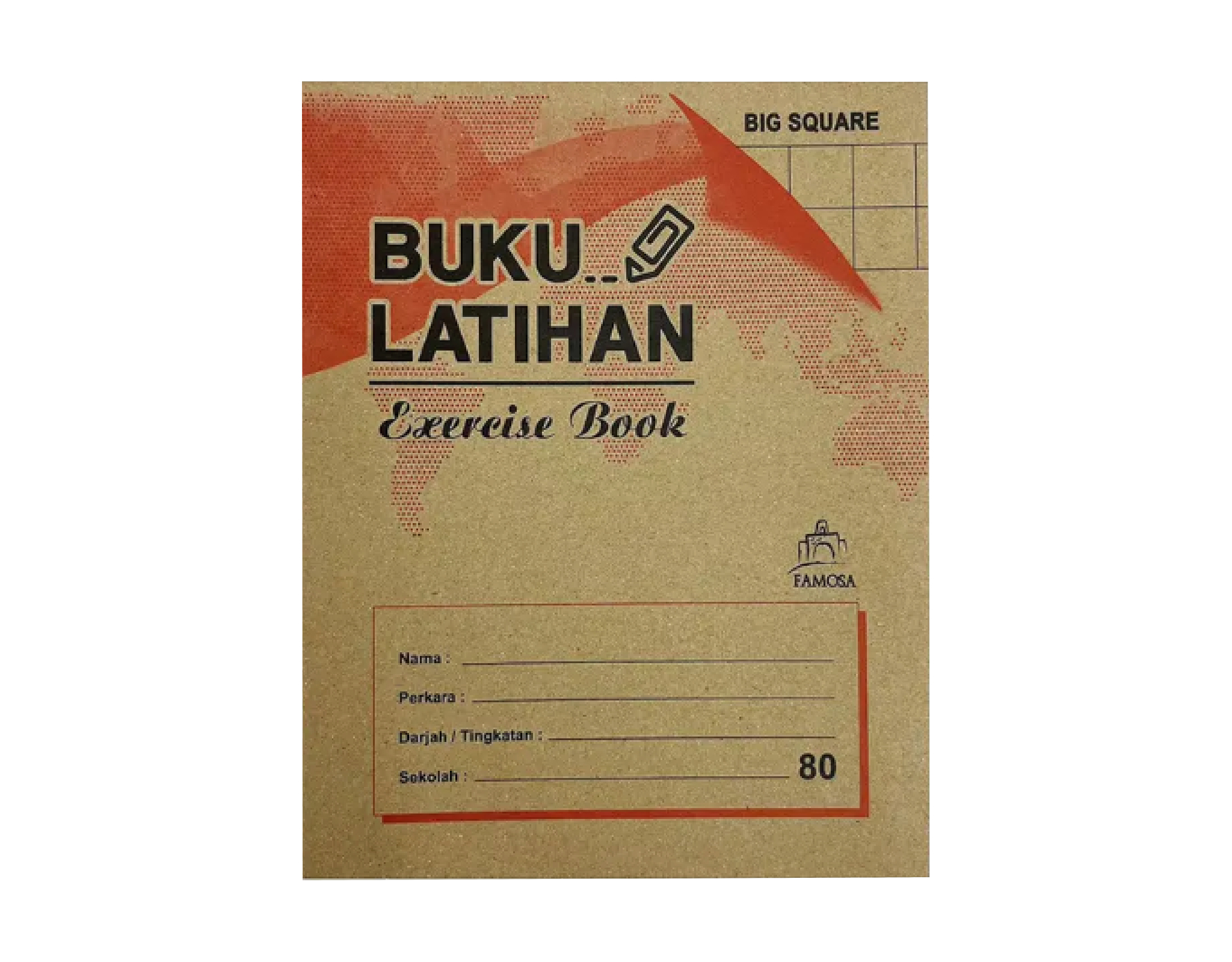 Famosa Big Square Exercise Book 80 Pages | myaeon2go