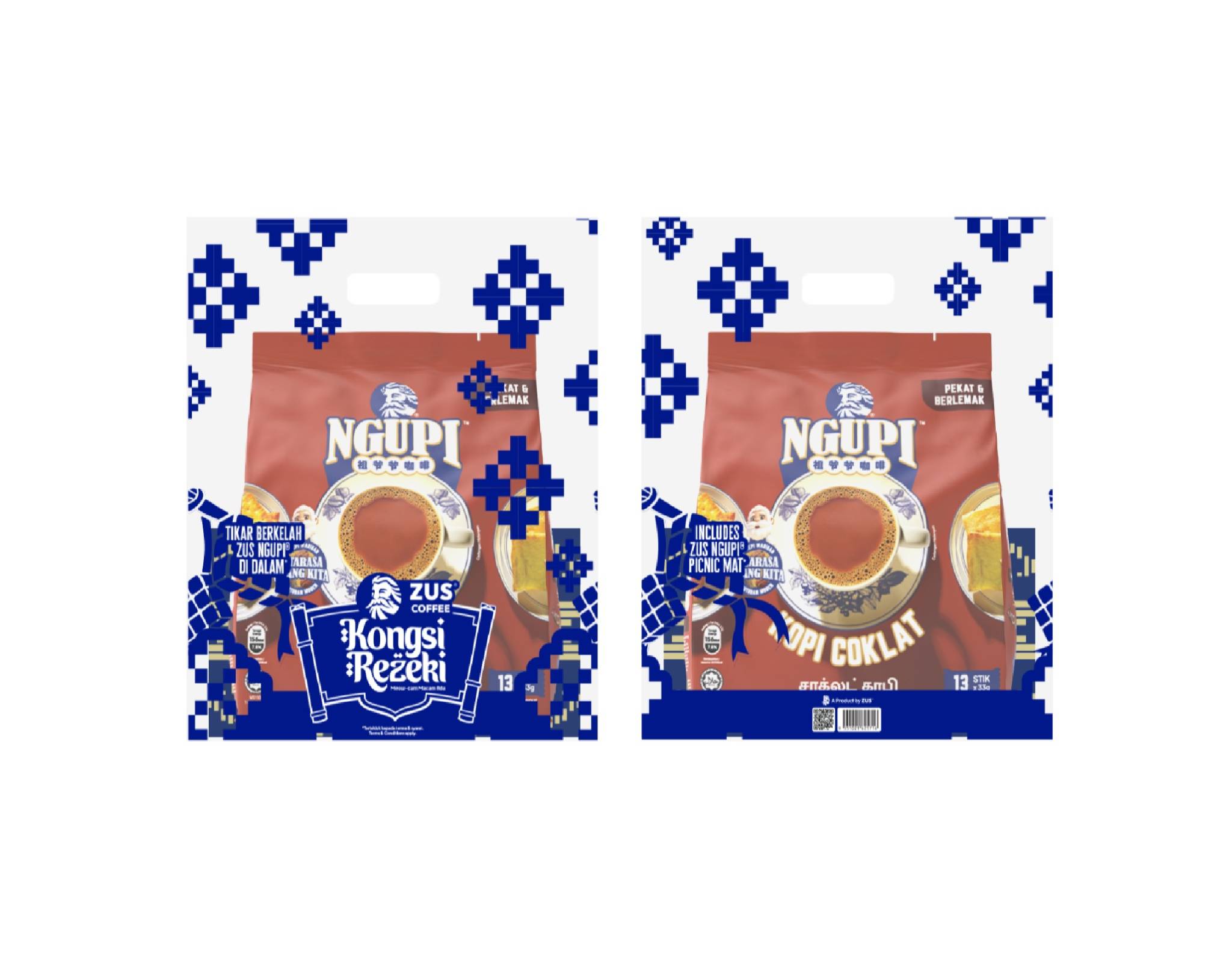 Zus Coffee Ngupi 3 In 1 Kopi Coklat FOC Picnic Mat | myaeon2go