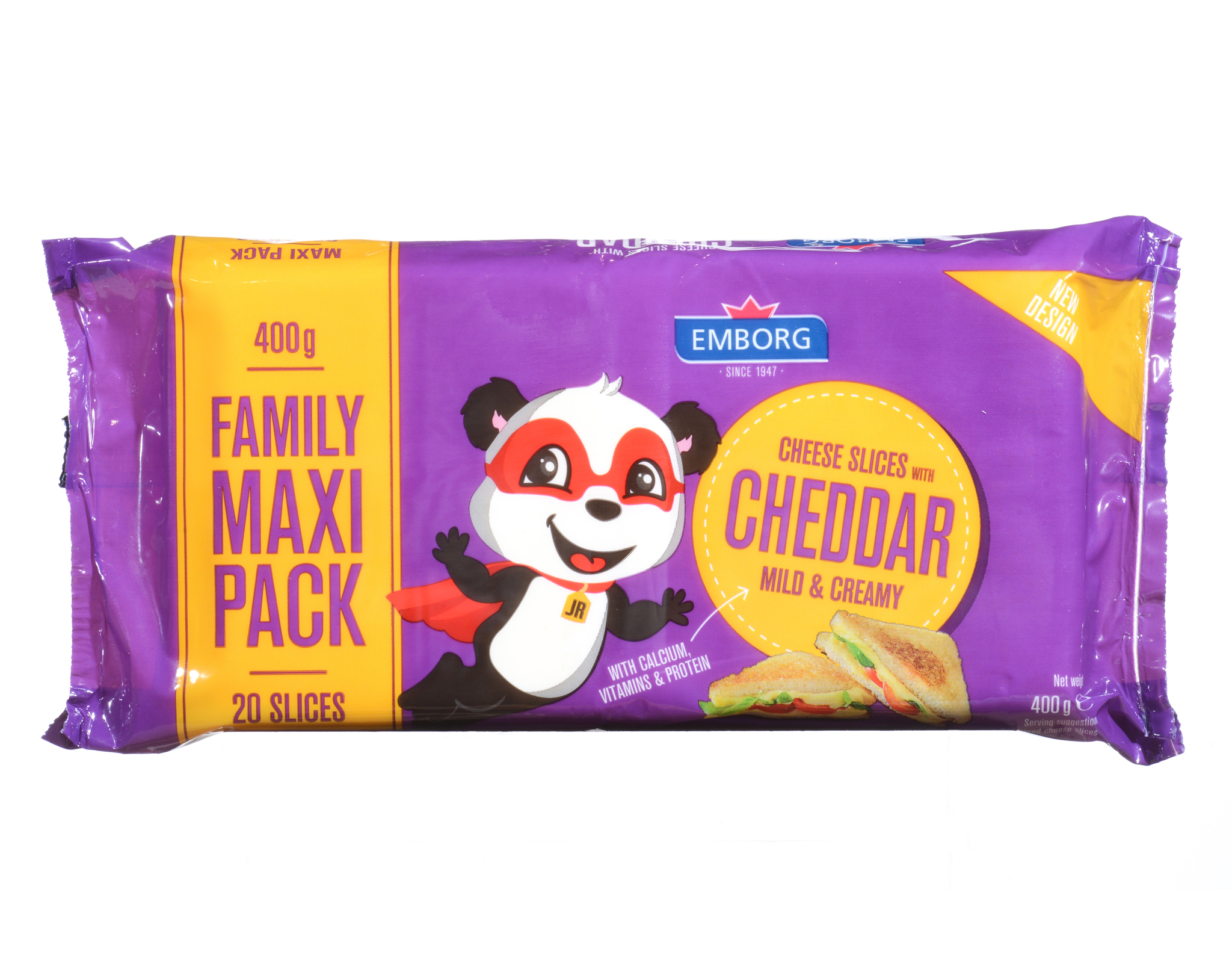 Emborg Sliced Cheese 400g – Mild Cheddar Flavor