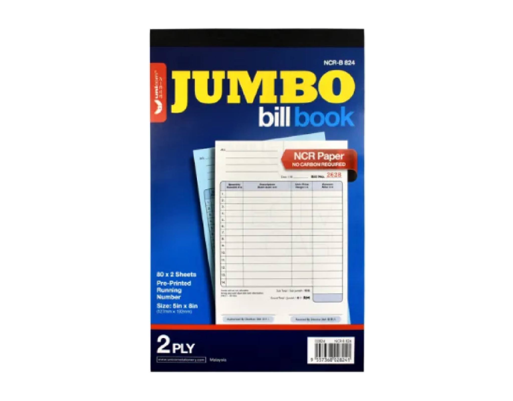 Unicorn Jumbo Bill Book 2 Ply (NCR-B 824) | myaeon2go