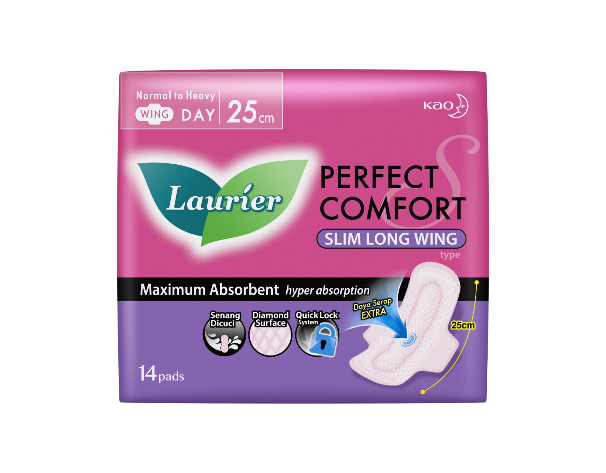 Laurier Perfect Comfort Ultra Slim Long Wing | myaeon2go
