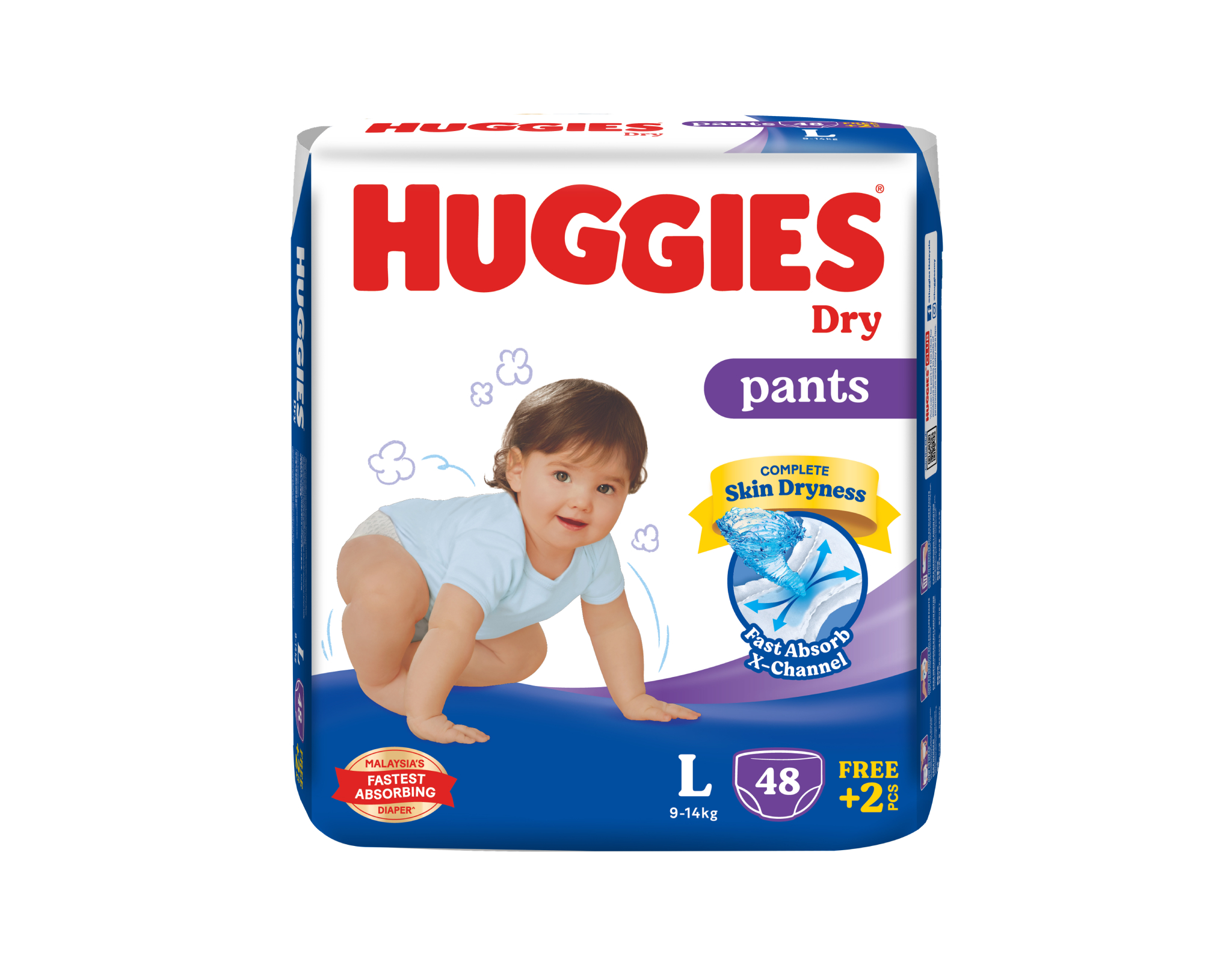 Huggies Dry Pants Super Jumbo L40 - Fast Absorb