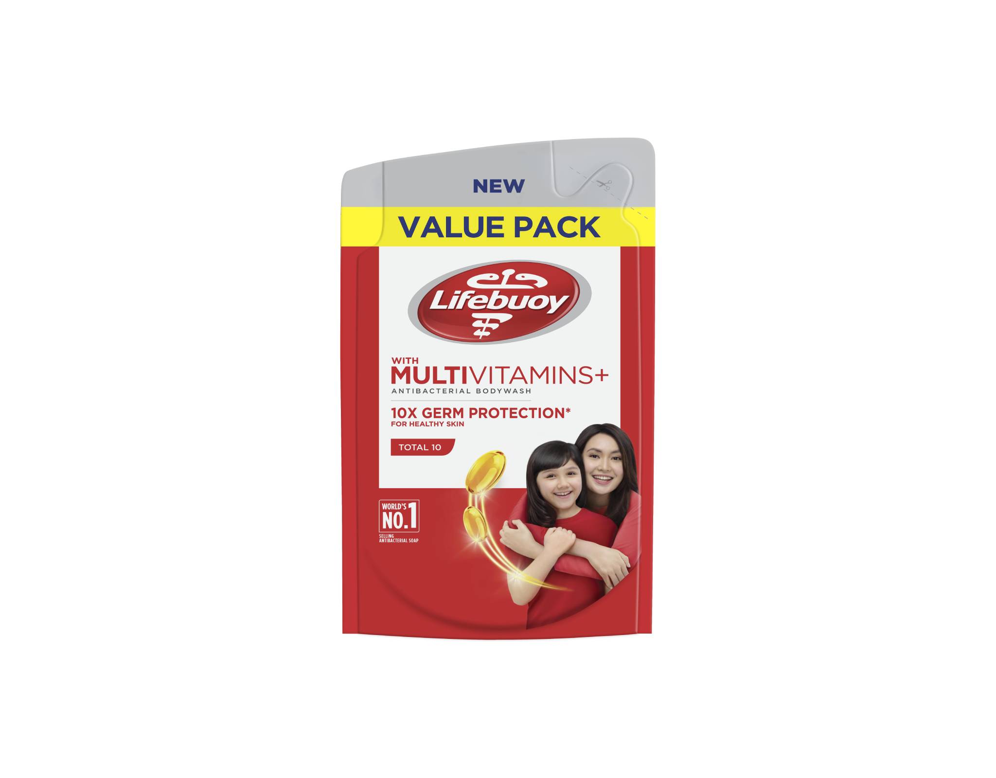 Lifebuoy Bodywash Total 10 Refill 850ml - Antibacterial