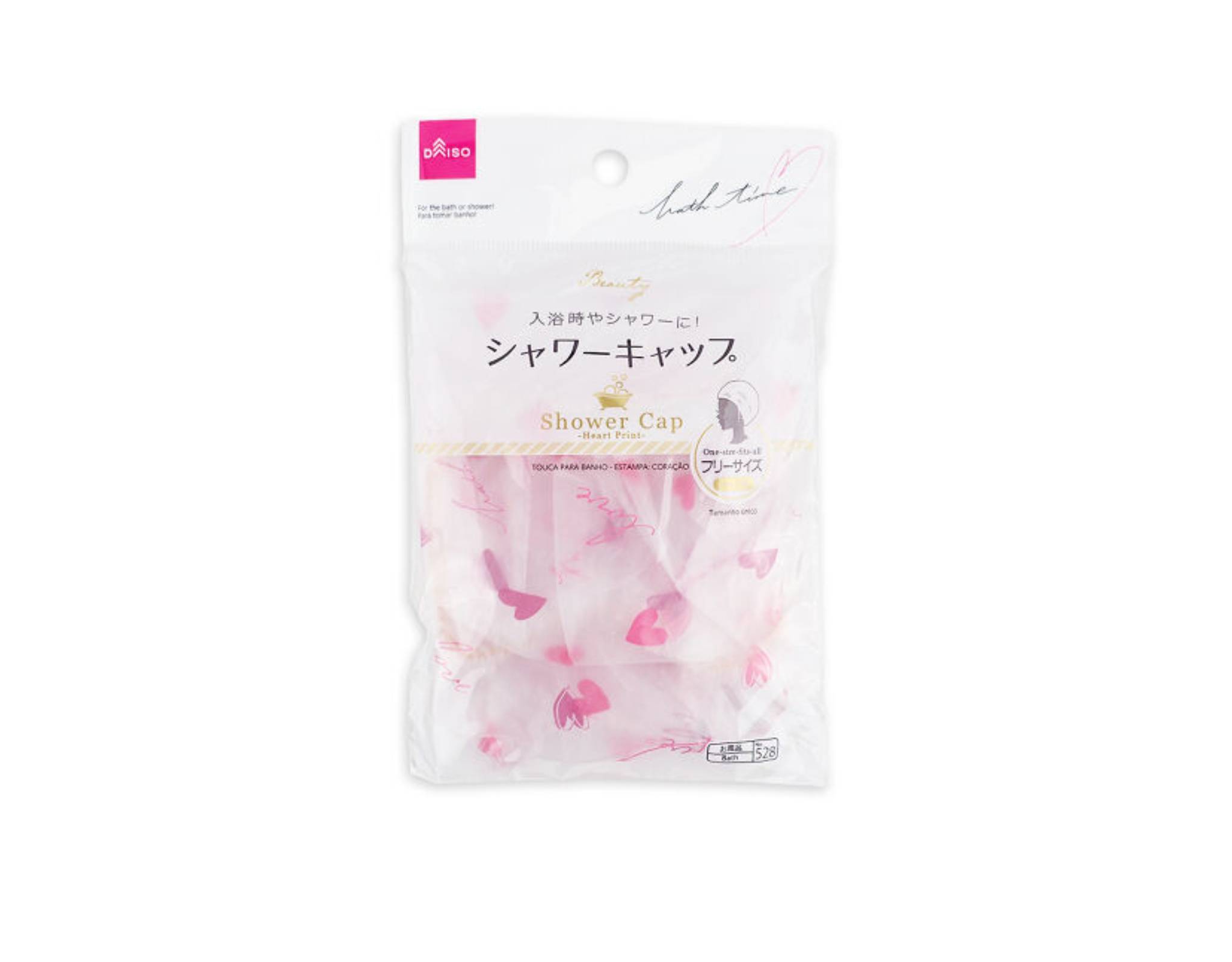 Daiso Shower Cap Heart Print | myaeon2go