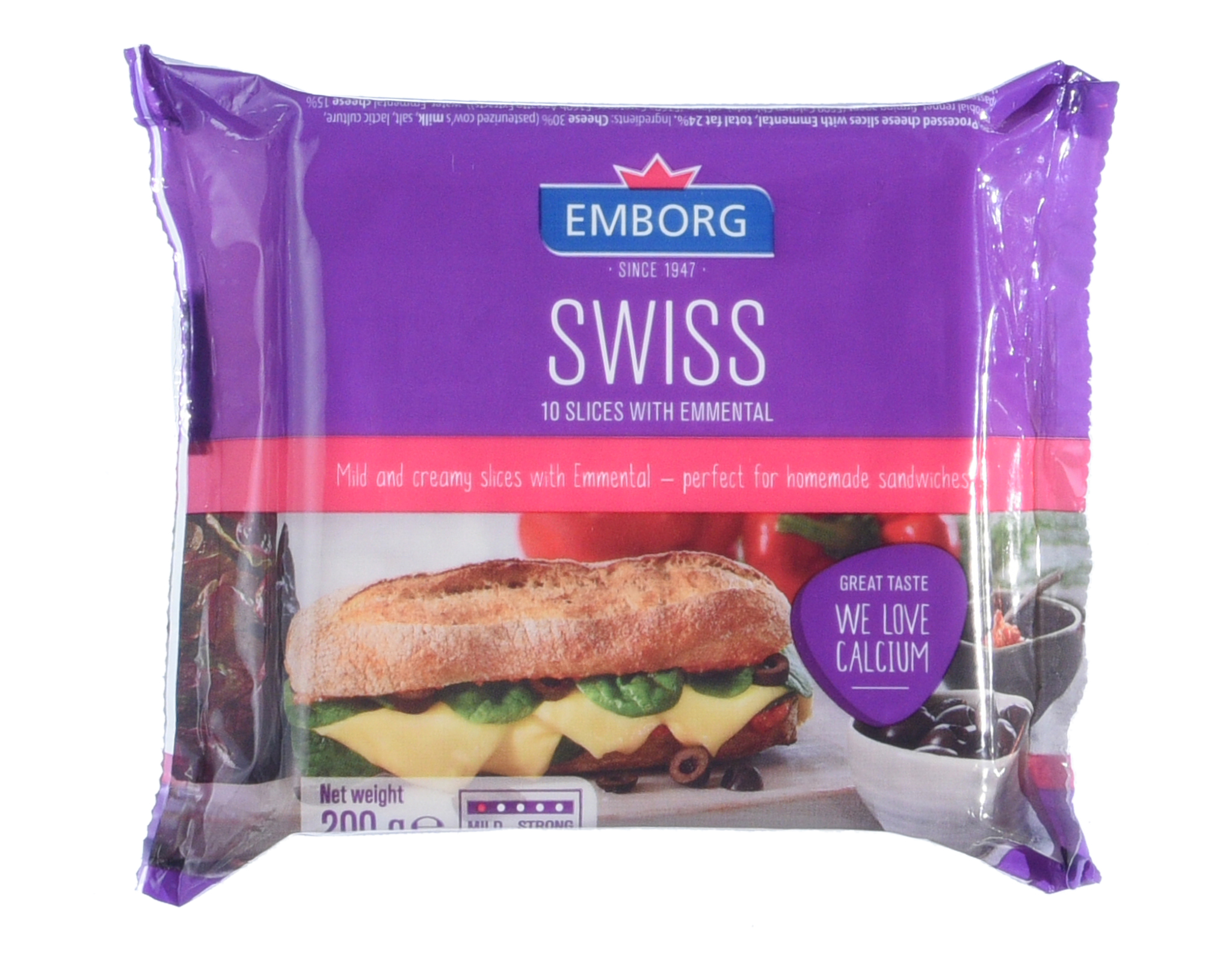 Emborg Processed Sliced Cheese Swiss Emmental | myaeon2go