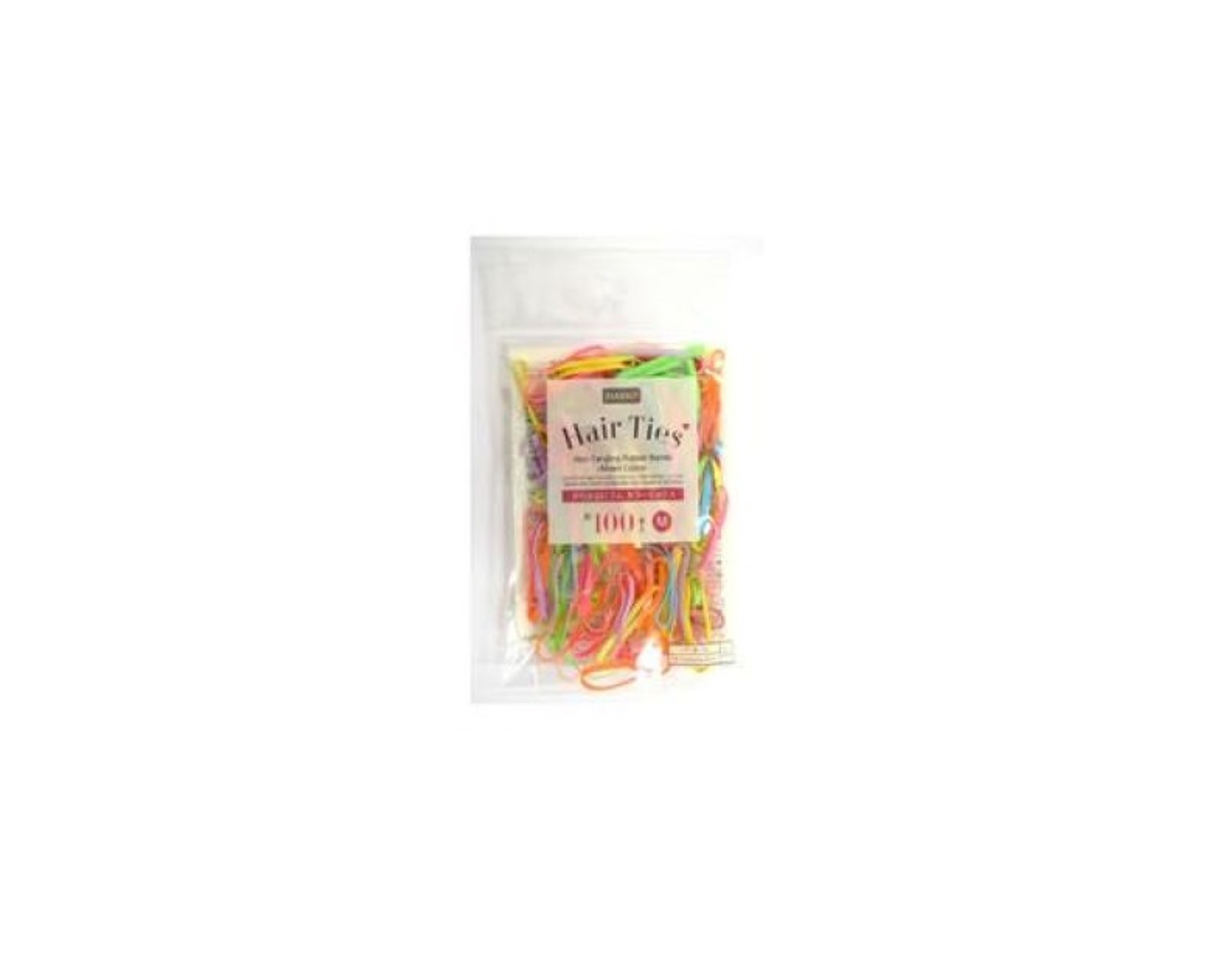 Daiso No Tangle Rubber Hair Band M Size Color Mix | myaeon2go