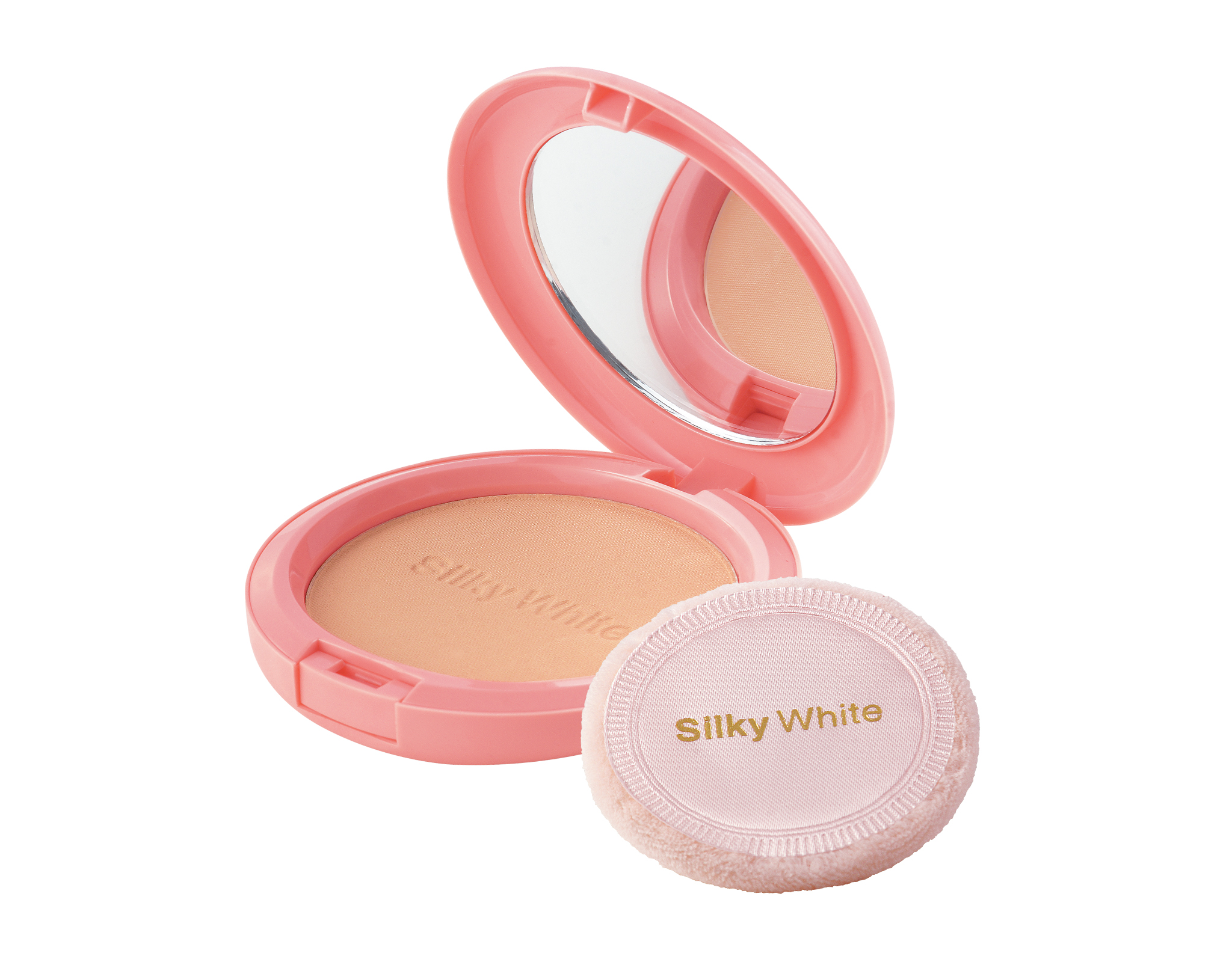 SILKY WHITE SPF15 Pressed Powder, Medium Beige - Radiant Finish
