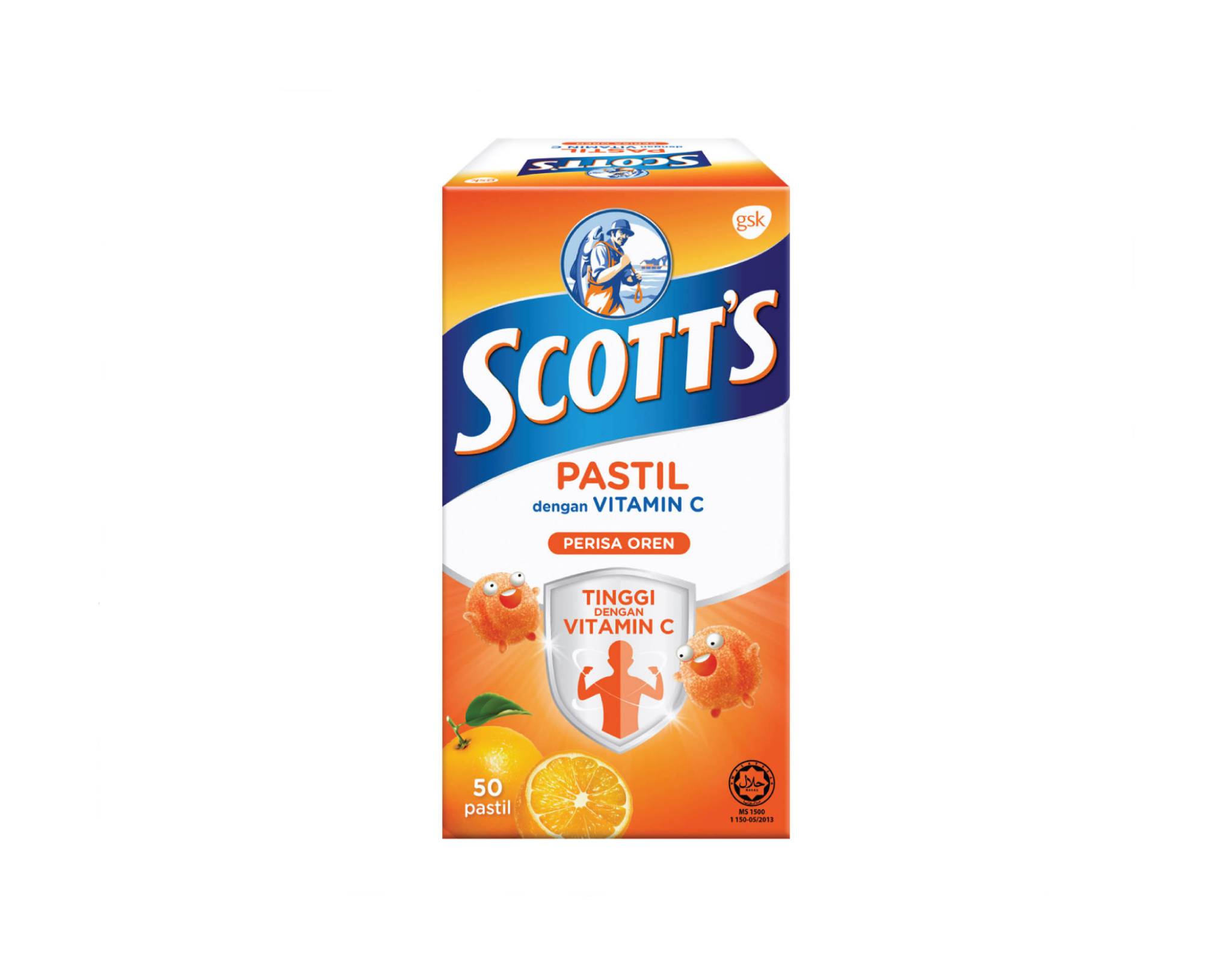 Scott's Vitamin C Pastilles, 50 pcs - Immune Boost