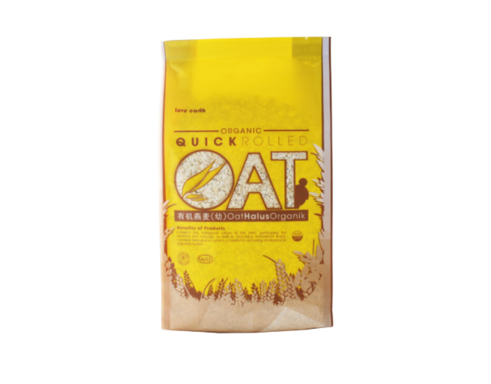 Love Earth Organic Quick Rolled Oat | myaeon2go