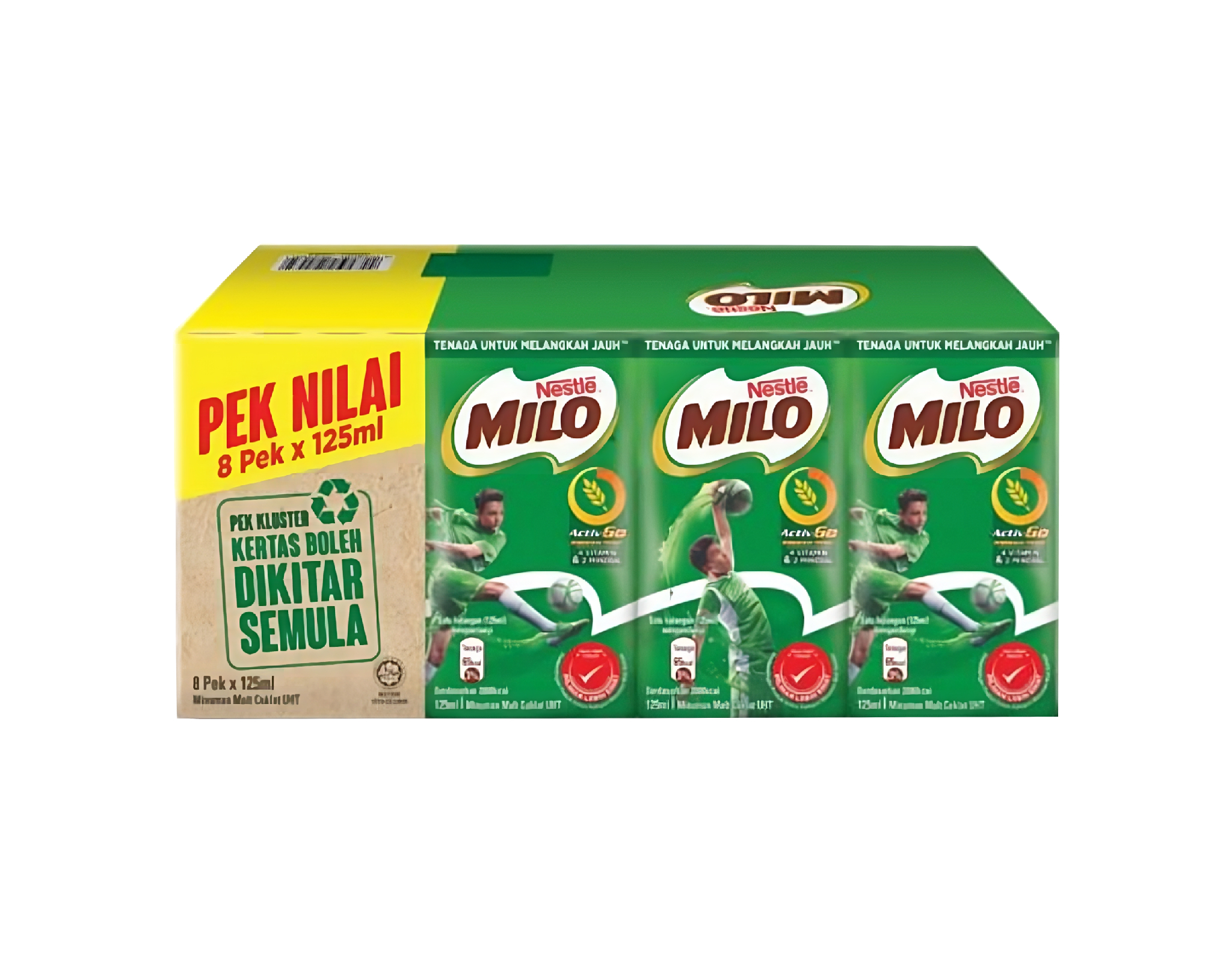Milo Activ-Go UHT, 8 x 125 ml - Energy Boost