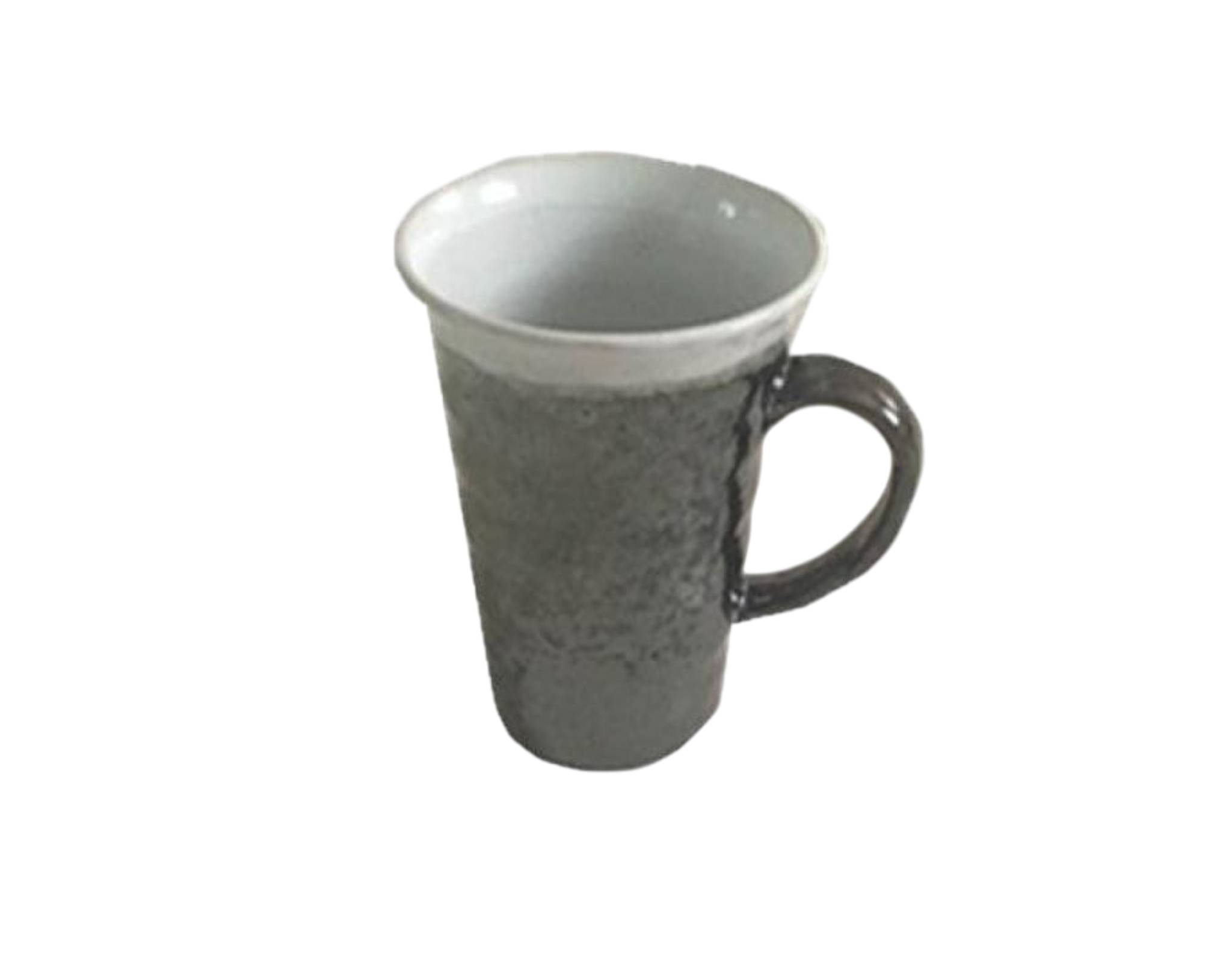 Daiso Beer Mug Oil Spot White Glaze Pattern B | myaeon2go
