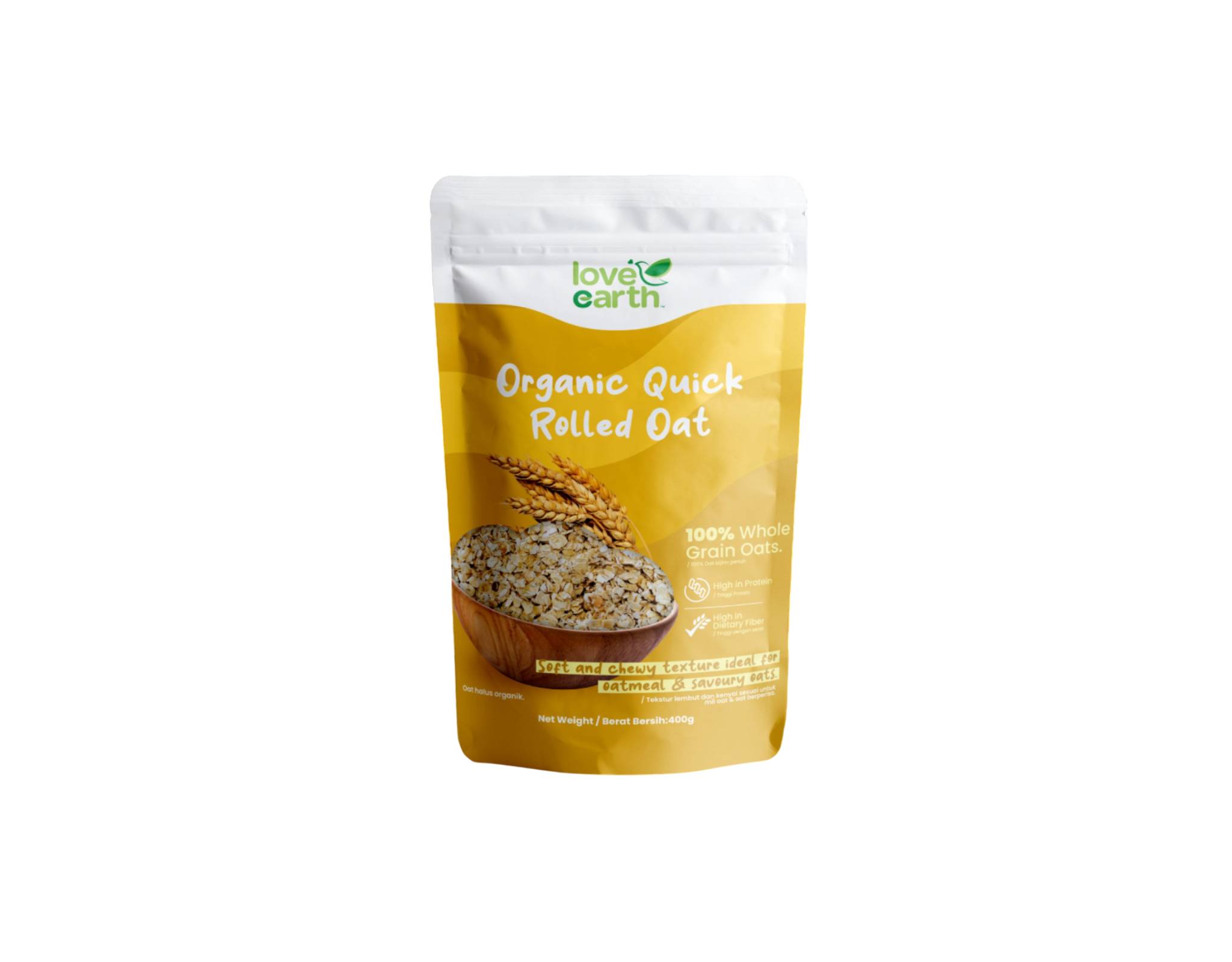 Love Earth Organic Quick Rolled Oat | myaeon2go