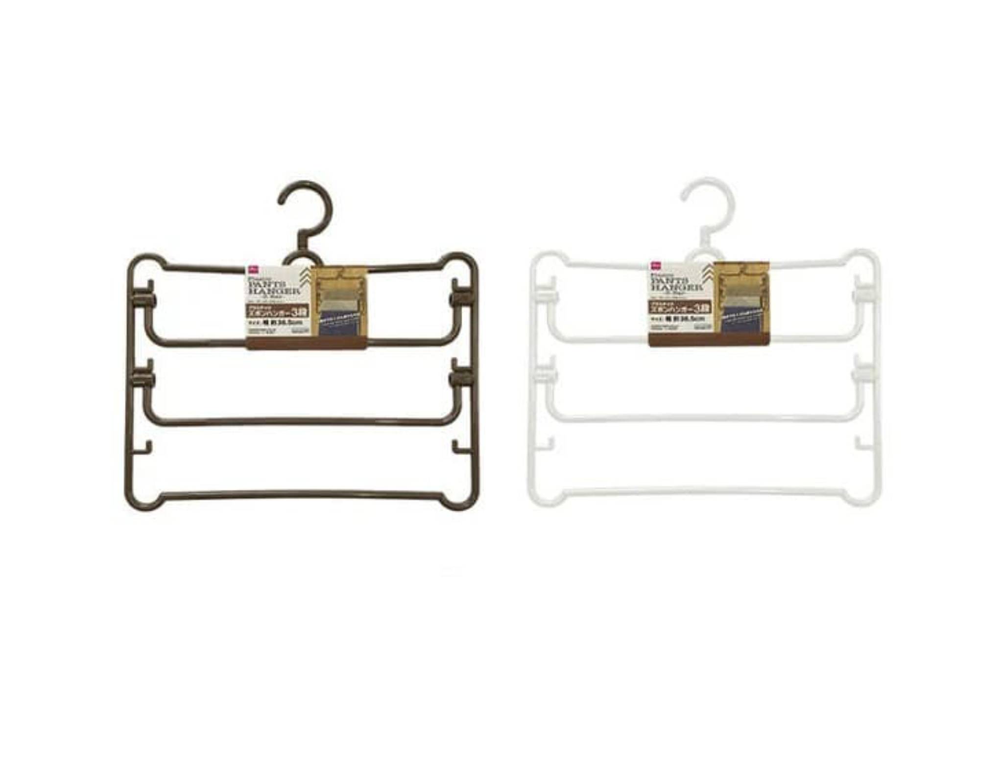 Daiso [SELECTED RANDOMLY] Plastic Pants Hanger 3 Bar | myaeon2go