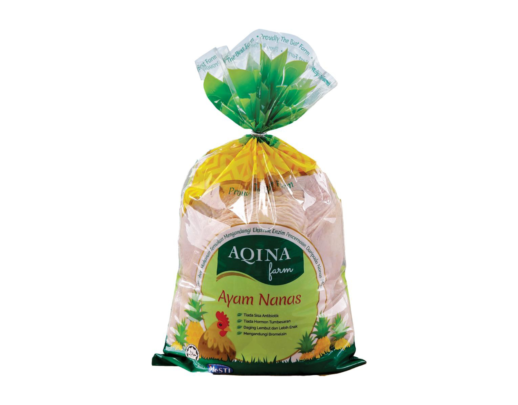 Aqina Pineapple Whole Chicken, 1.4-1.6kg - Tender & Tasty