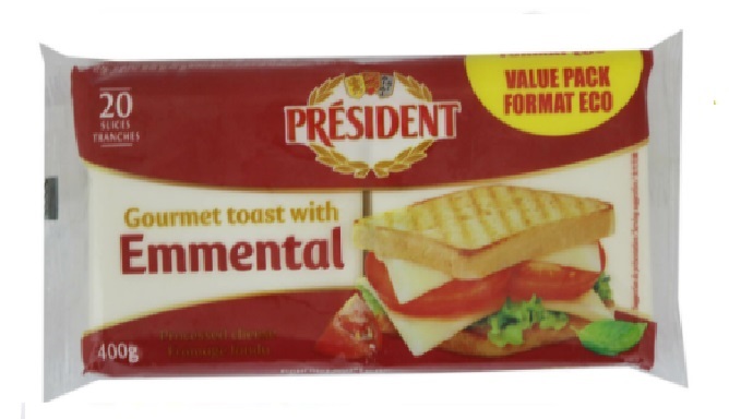 President Emmental Sliced Twin Pack 20's | myaeon2go