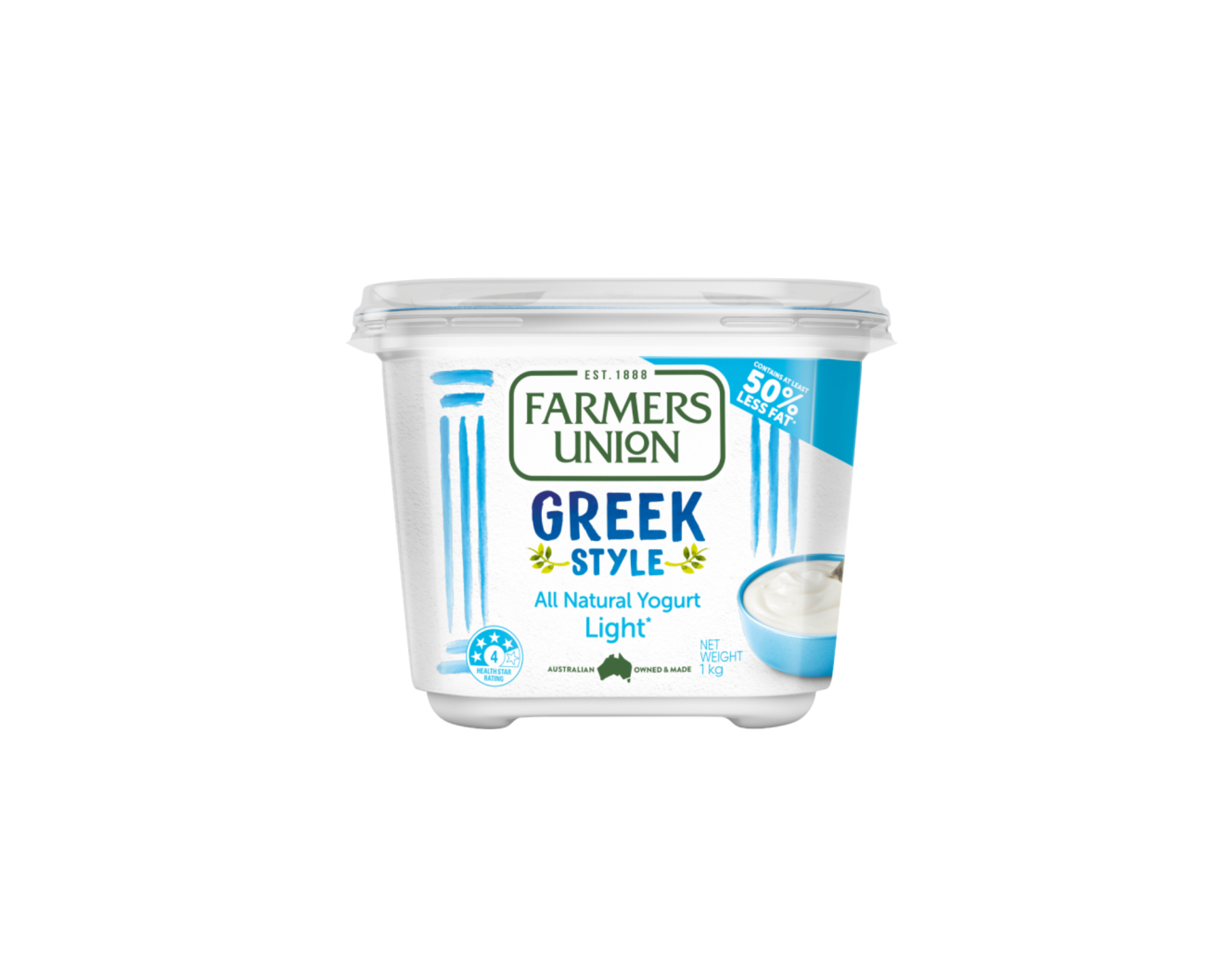 Farmers Union Greek Yogurt 1kg – 50% Less Fat