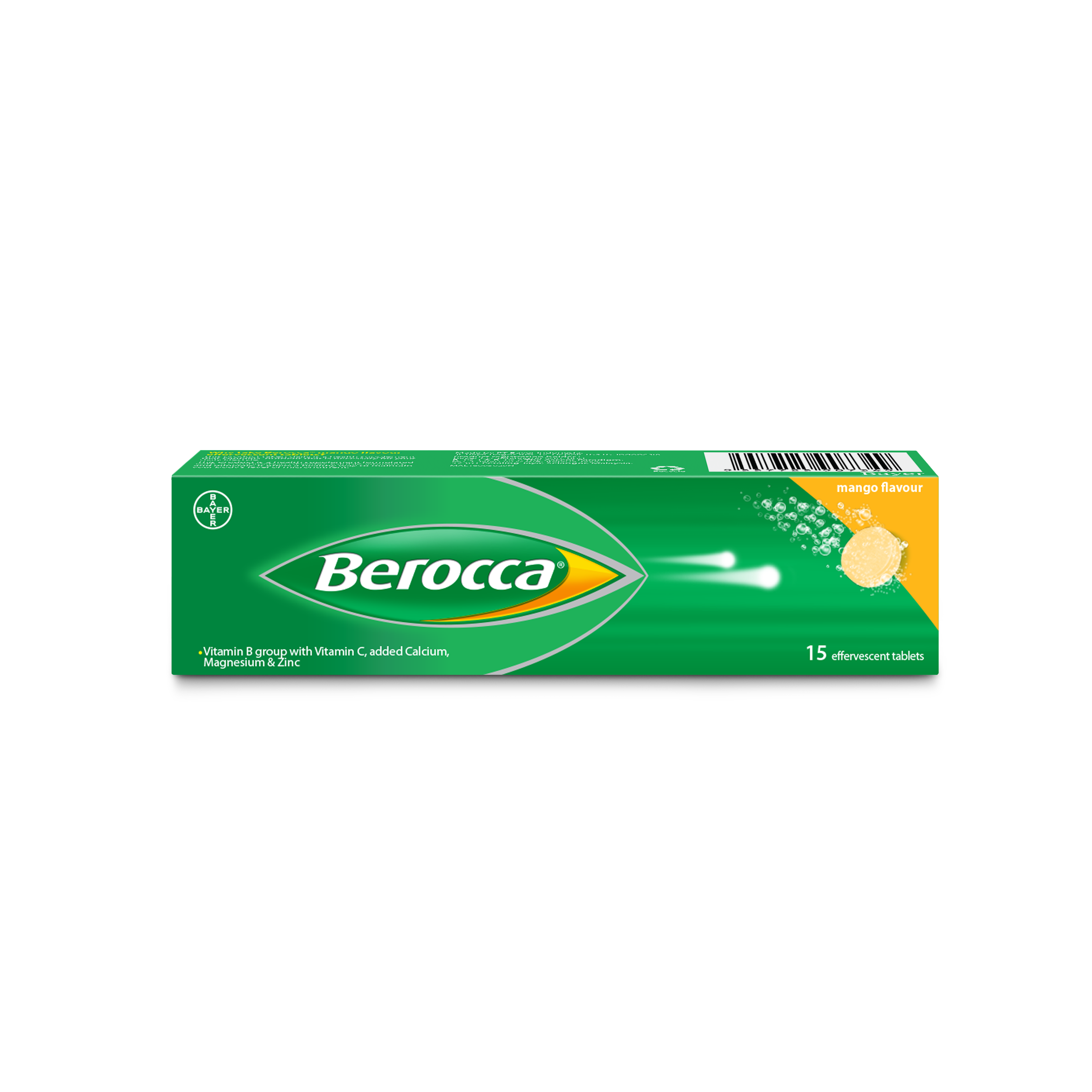 Berocca Mango Effervescent, 15S - Energy Support