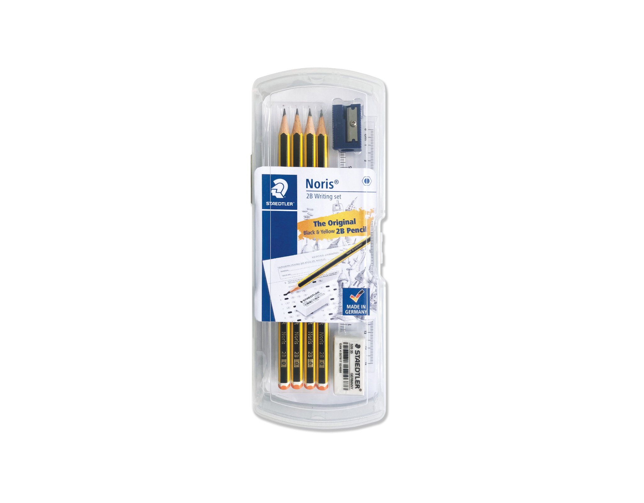 Staedtler Noris 2B Writing Set in Transparent Box (120-S CB4 MY ...